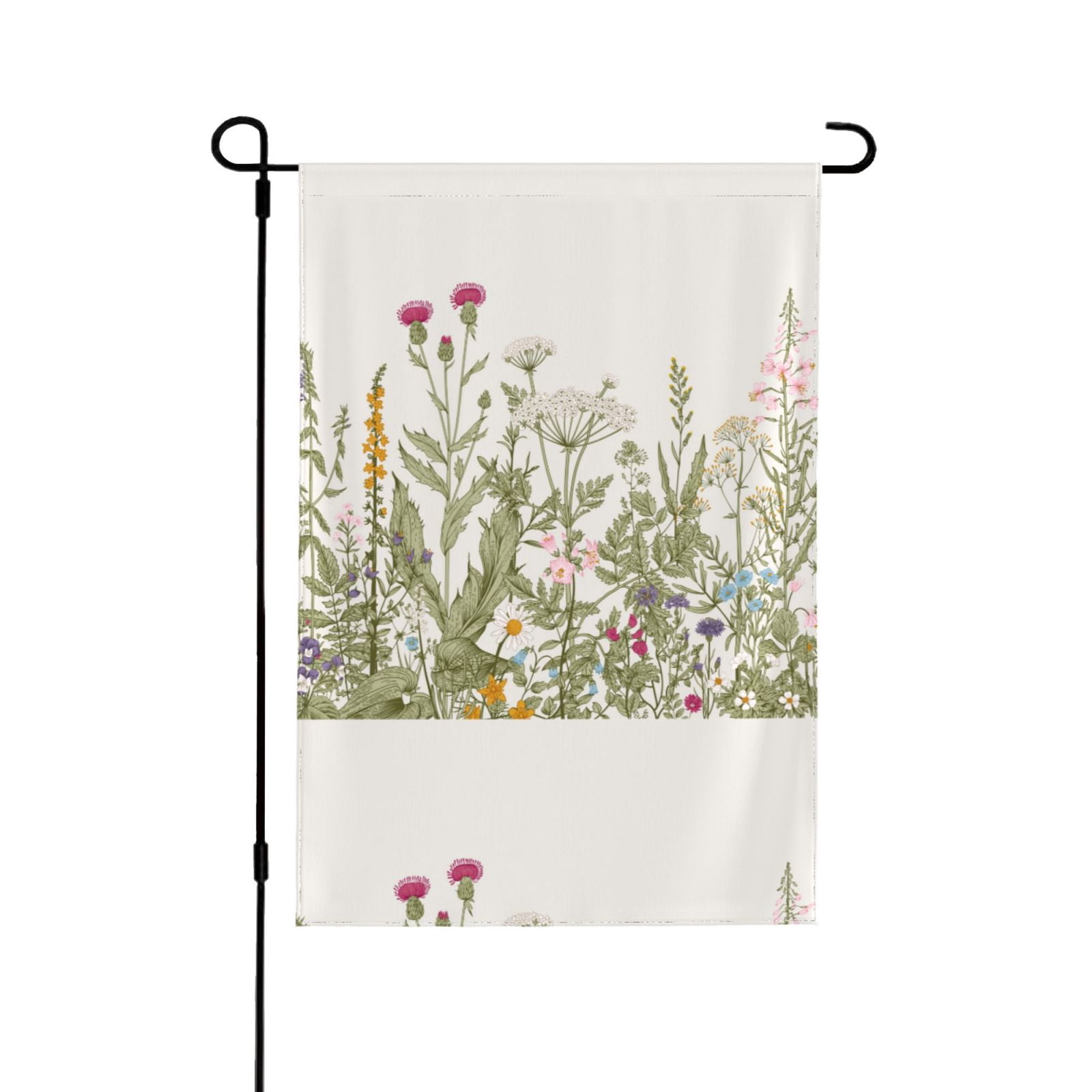 Wukai Herbs and Wildflowers Garden Flags Double Sided Welcome Garden ...