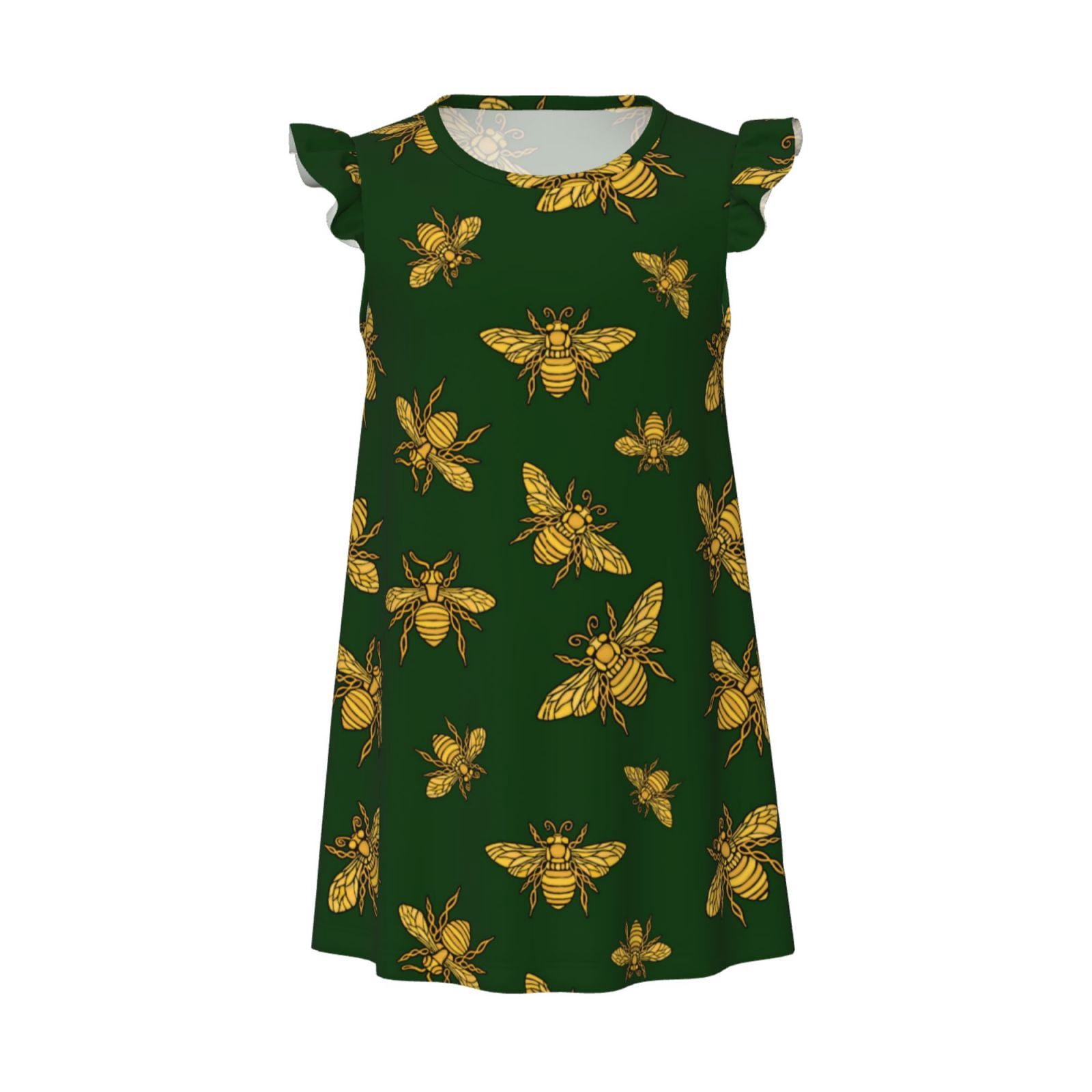Wukai Hohey Bee Print Girls Nightgowns Pajamas Dress,Soft & Cute ...