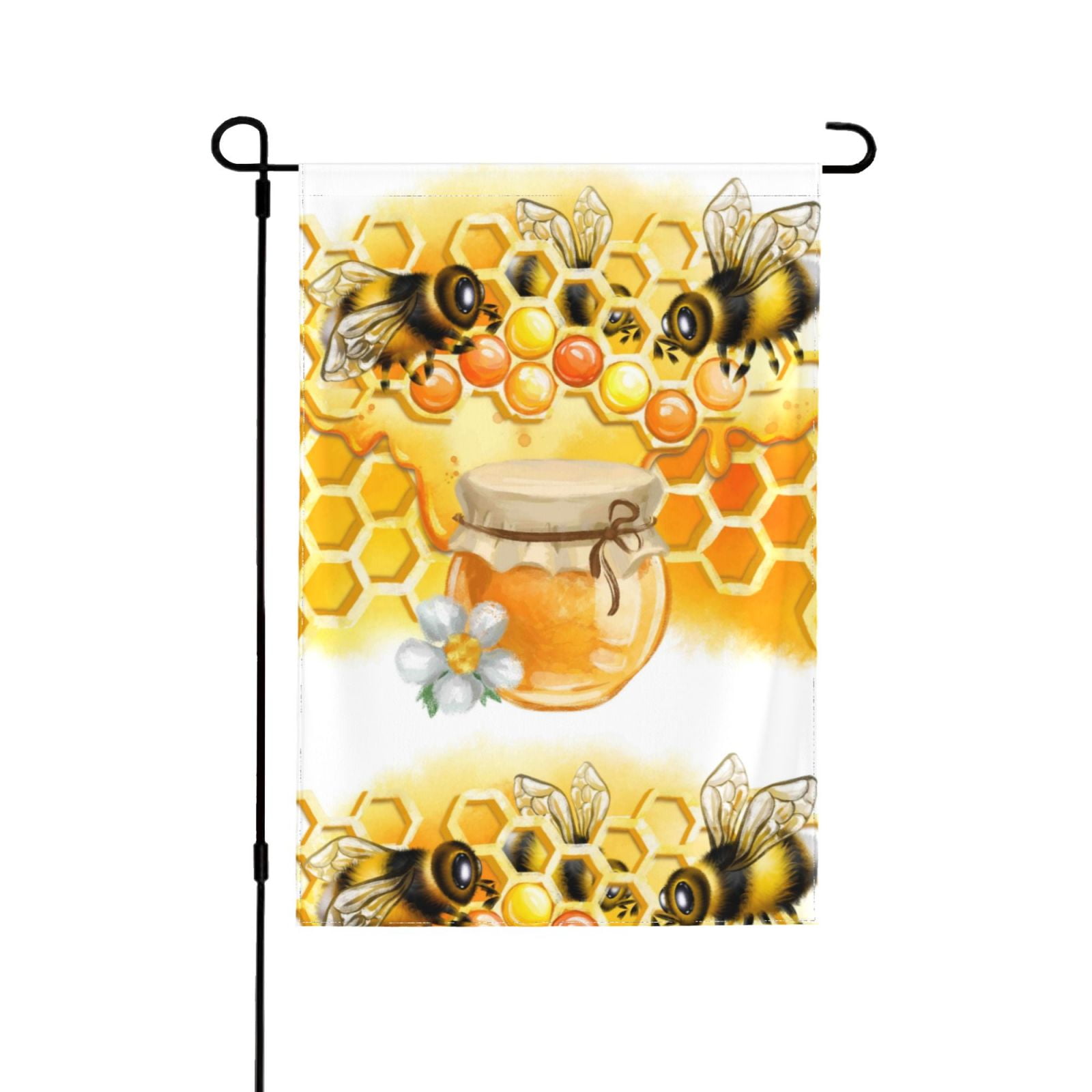 Wukai Honey Bee Garden Flags Double Sided Welcome Garden Yard House ...
