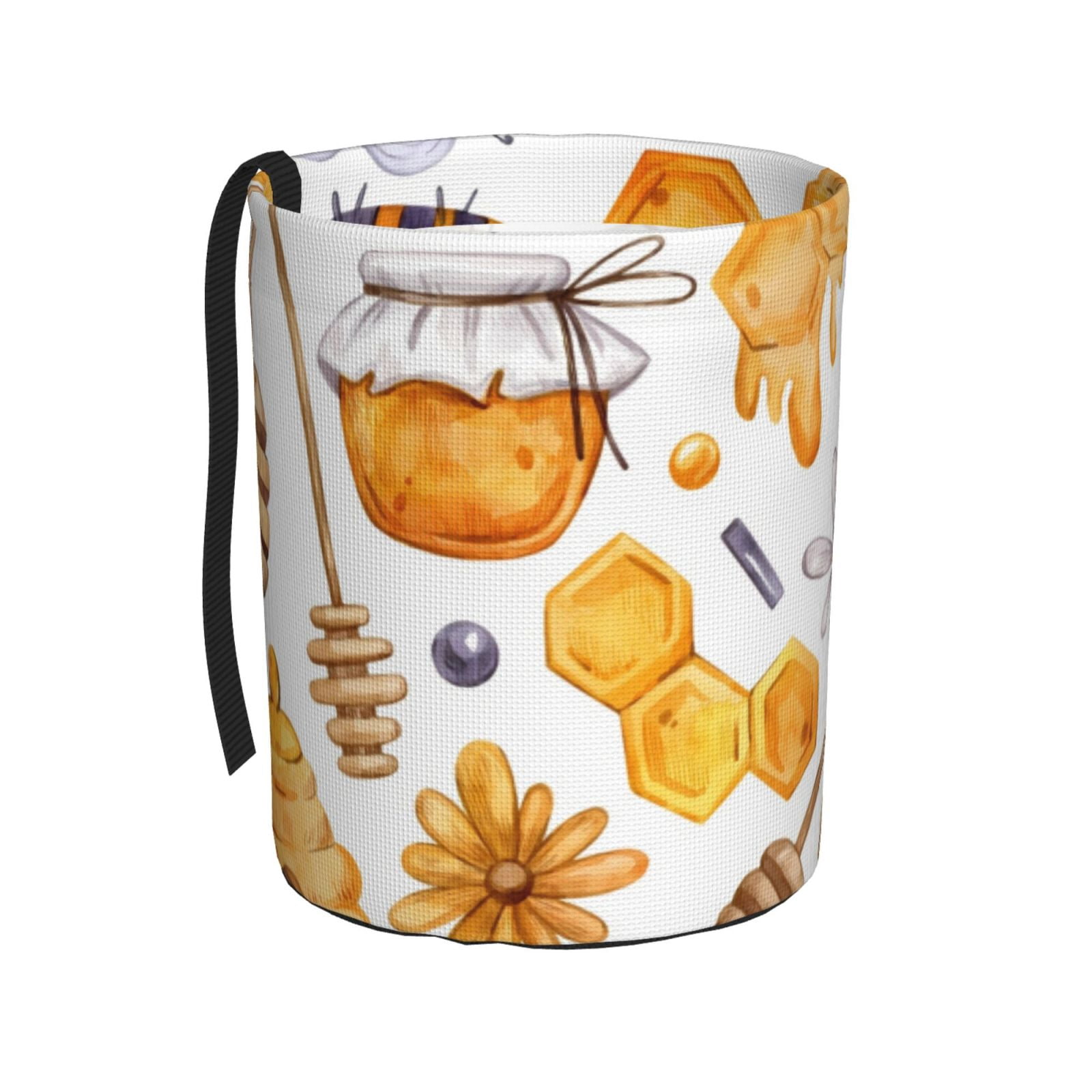 Wukai Honey Bee Set Print Car Trash Can - Easy to Clean Hanging Garbage ...