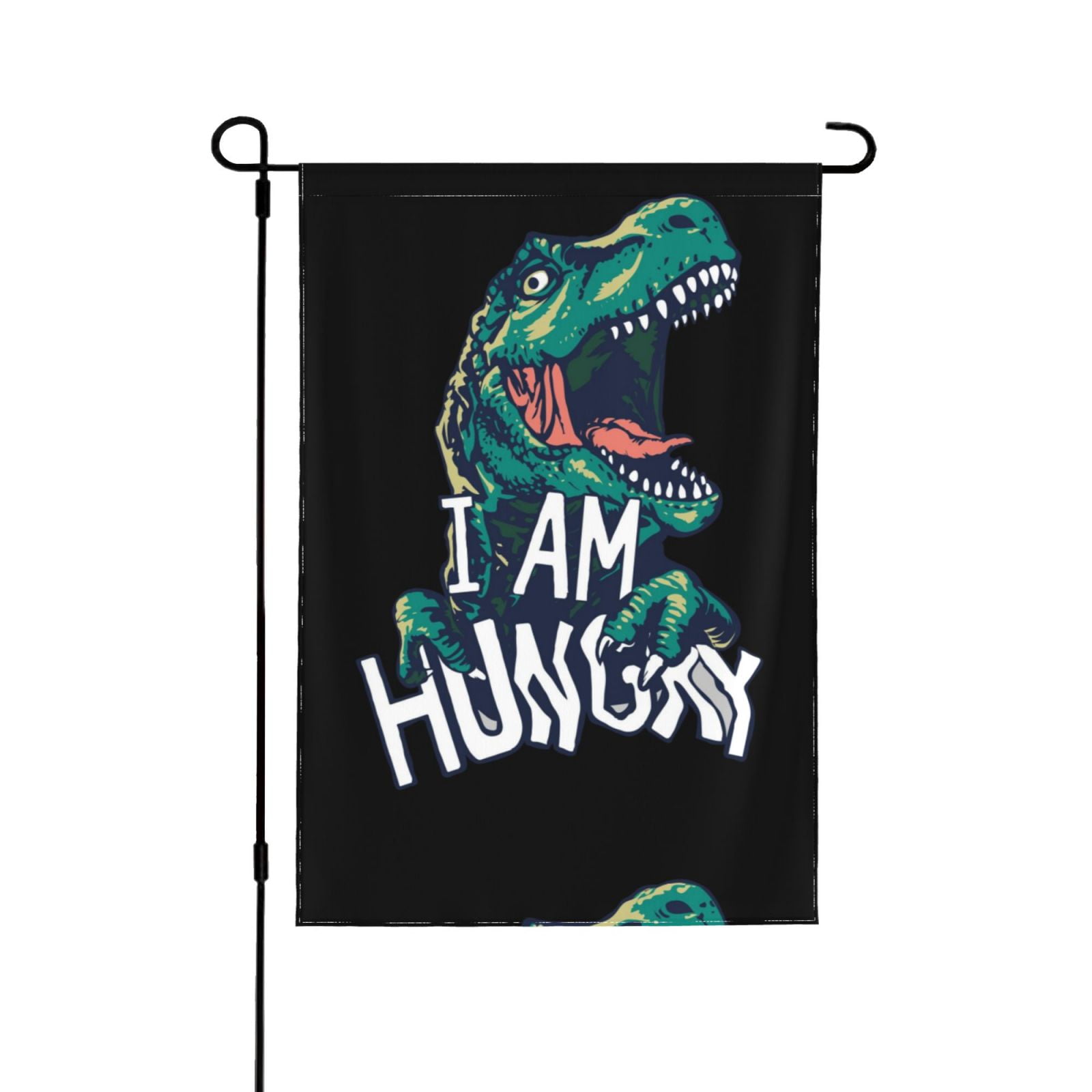 Wukai Hungry Tyrannosaurus Garden Flags Double Sided Welcome Garden ...