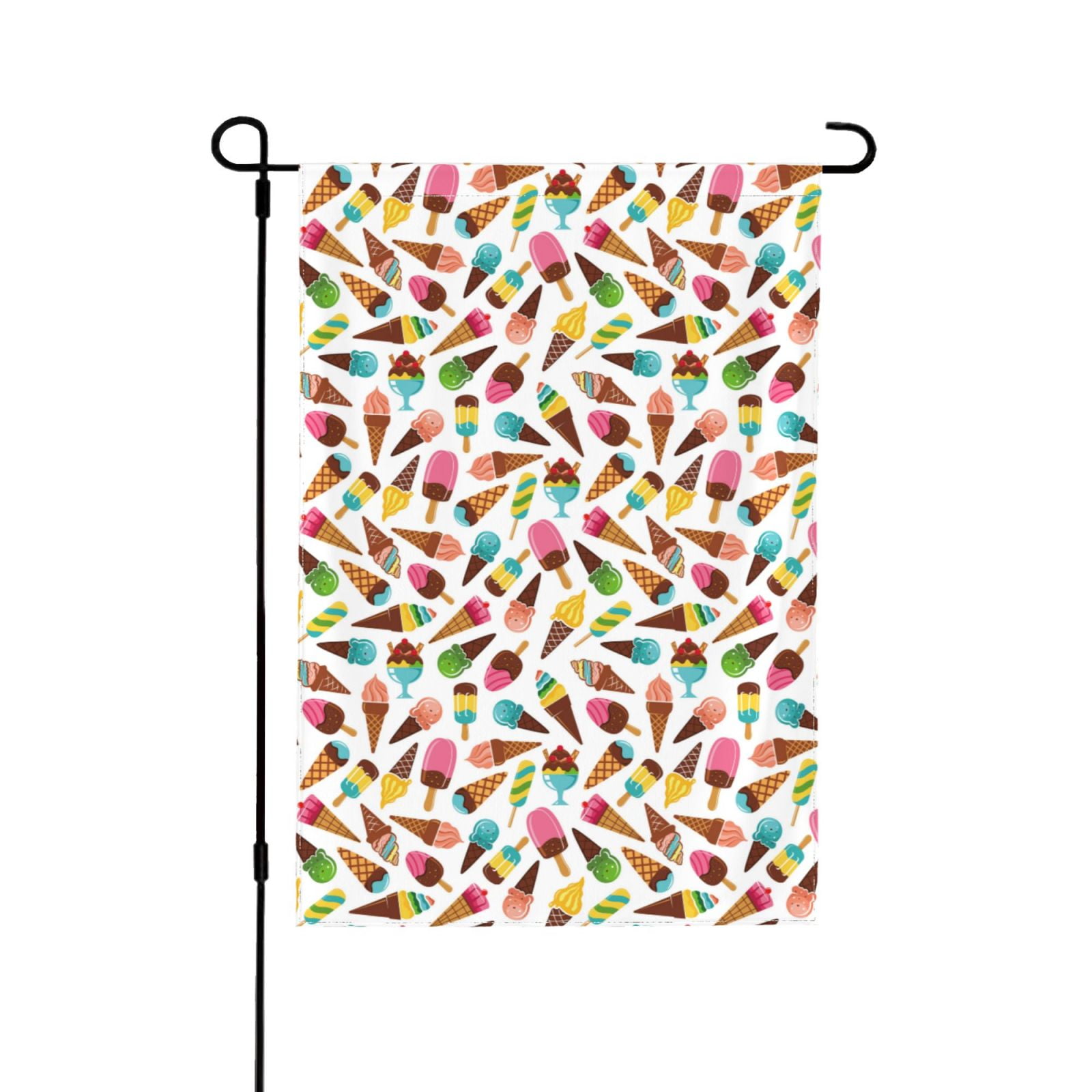 Wukai Ice Cream Popsicles Garden Flags Double Sided Welcome Garden Yard ...