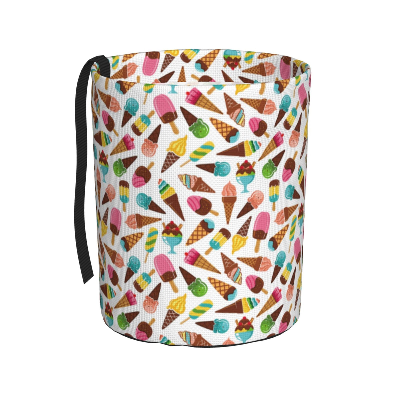 Wukai Ice Cream Popsicles Print Car Trash Can - Easy to Clean Hanging ...