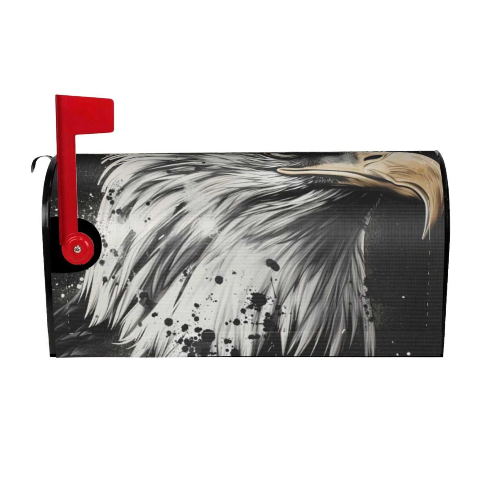 Wukai Ink Style Bald Eagle Mailbox Covers for Garden Outdoor Decor ...