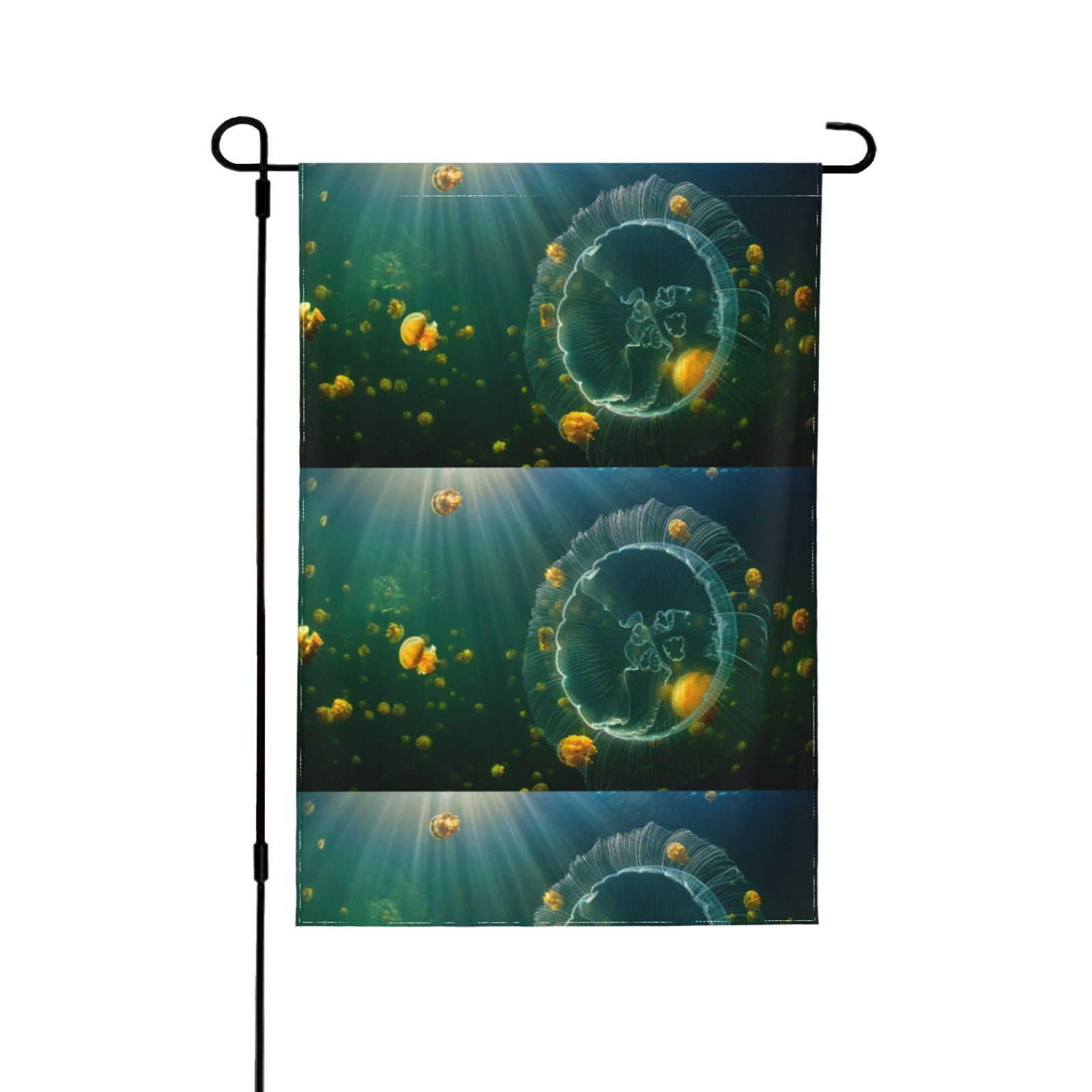 Wukai Jelly Fish Garden Flags Double Sided Welcome Garden Yard House ...