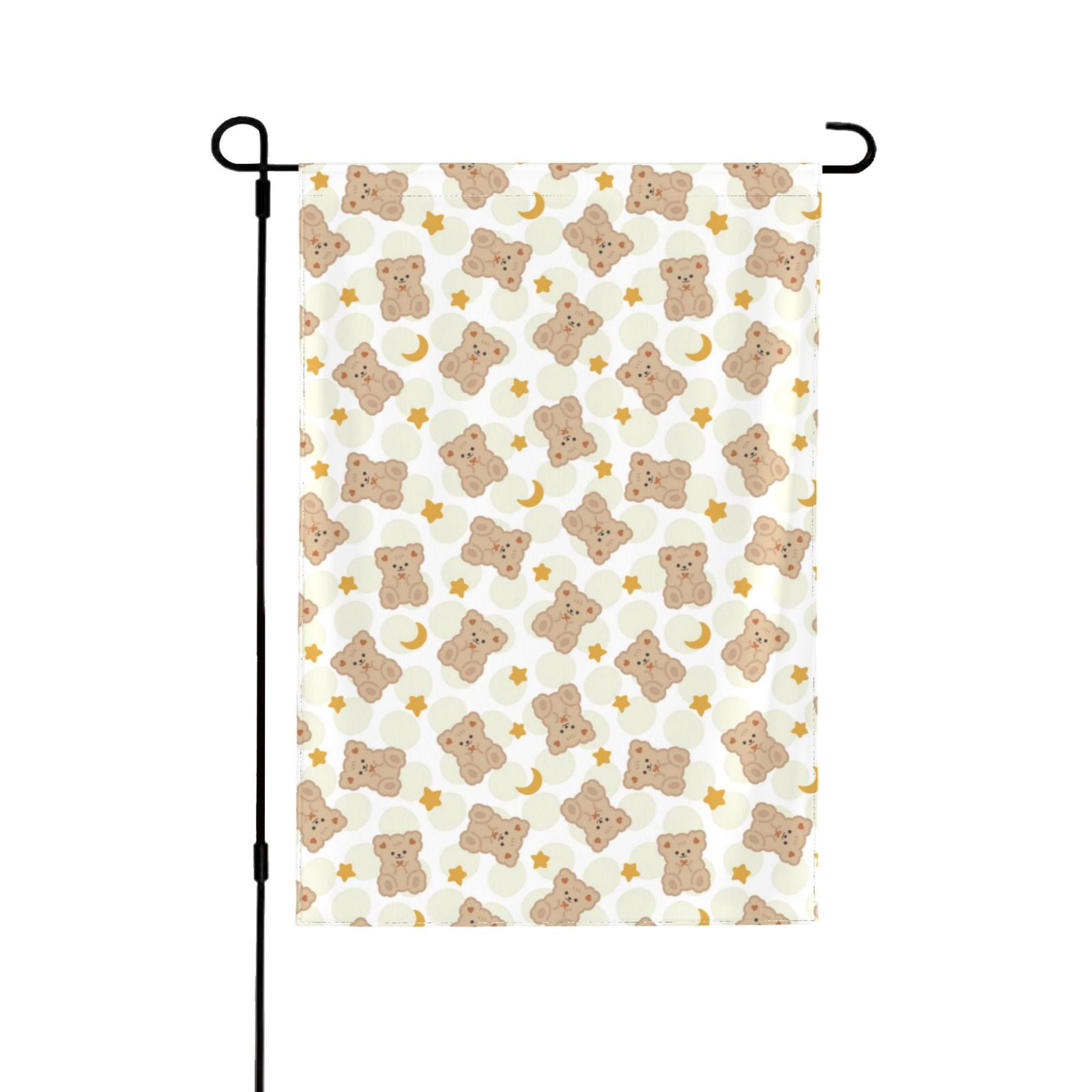 Wukai Kawaii Bear Garden Flags Double Sided Welcome Garden Yard House ...