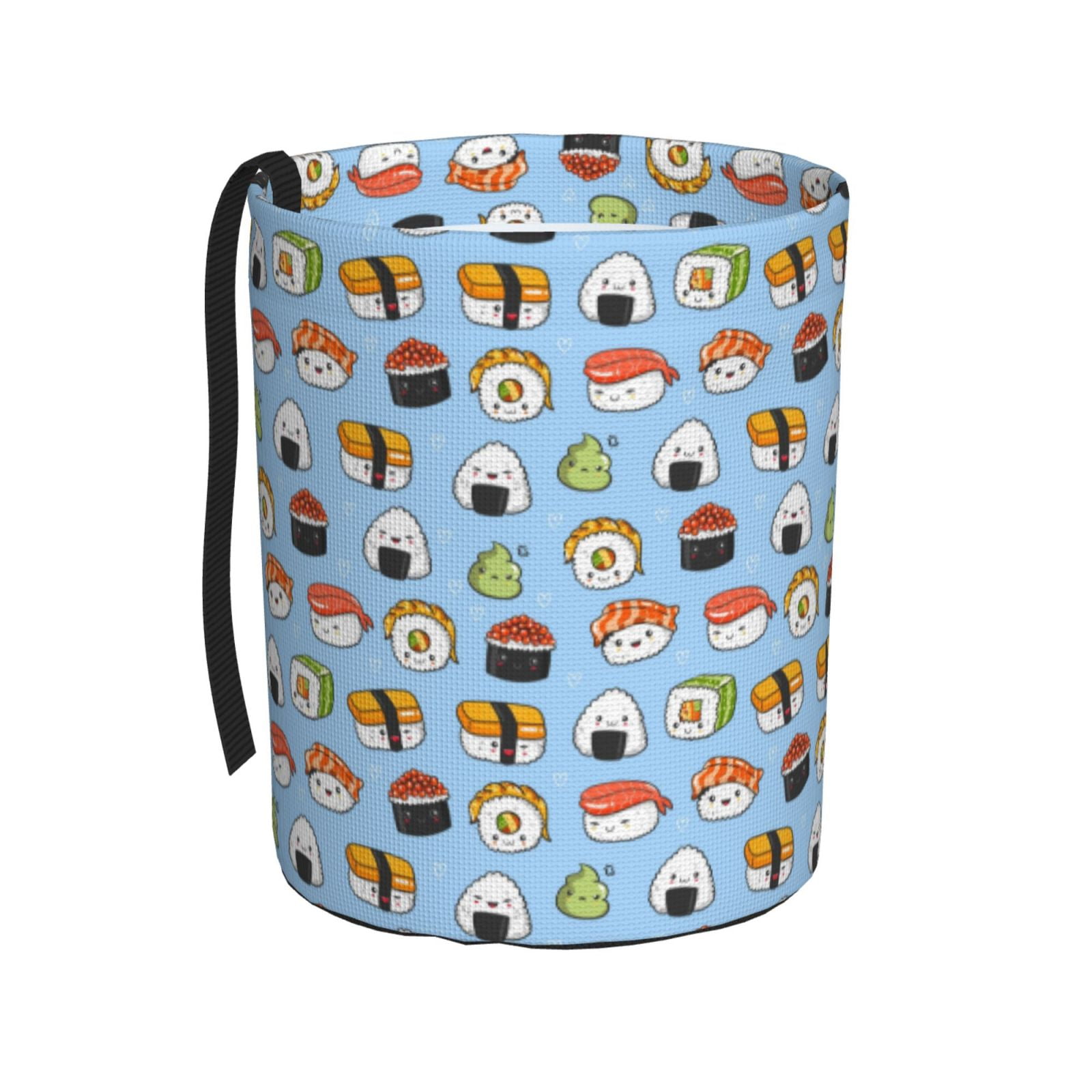 Wukai Kawaii Sushi (2) Print Car Trash Can - Easy to Clean Hanging ...