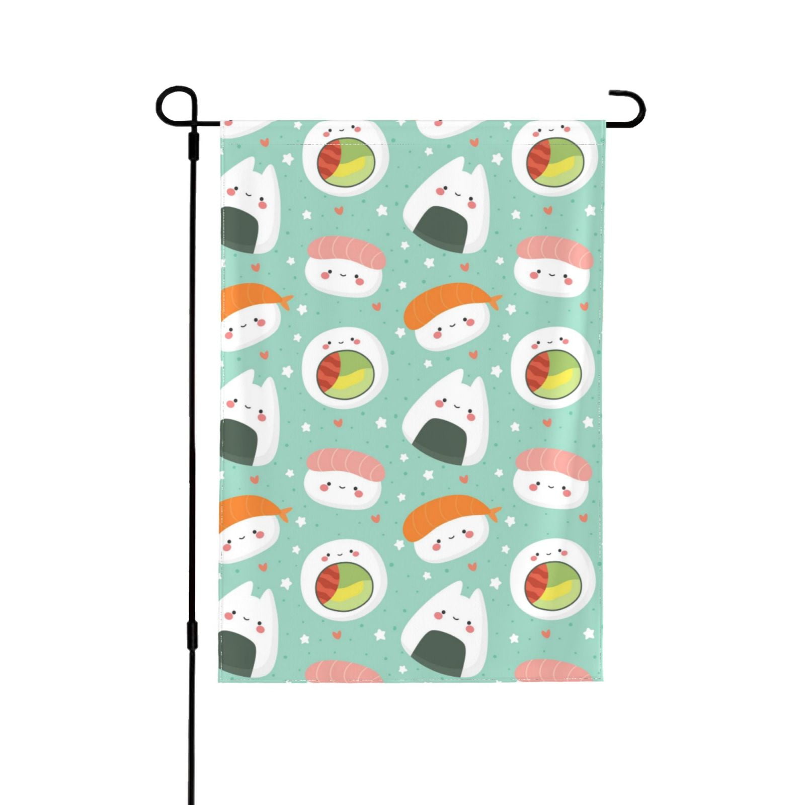 Wukai Kawaii Sushi Garden Flags Double Sided Welcome Garden Yard House ...