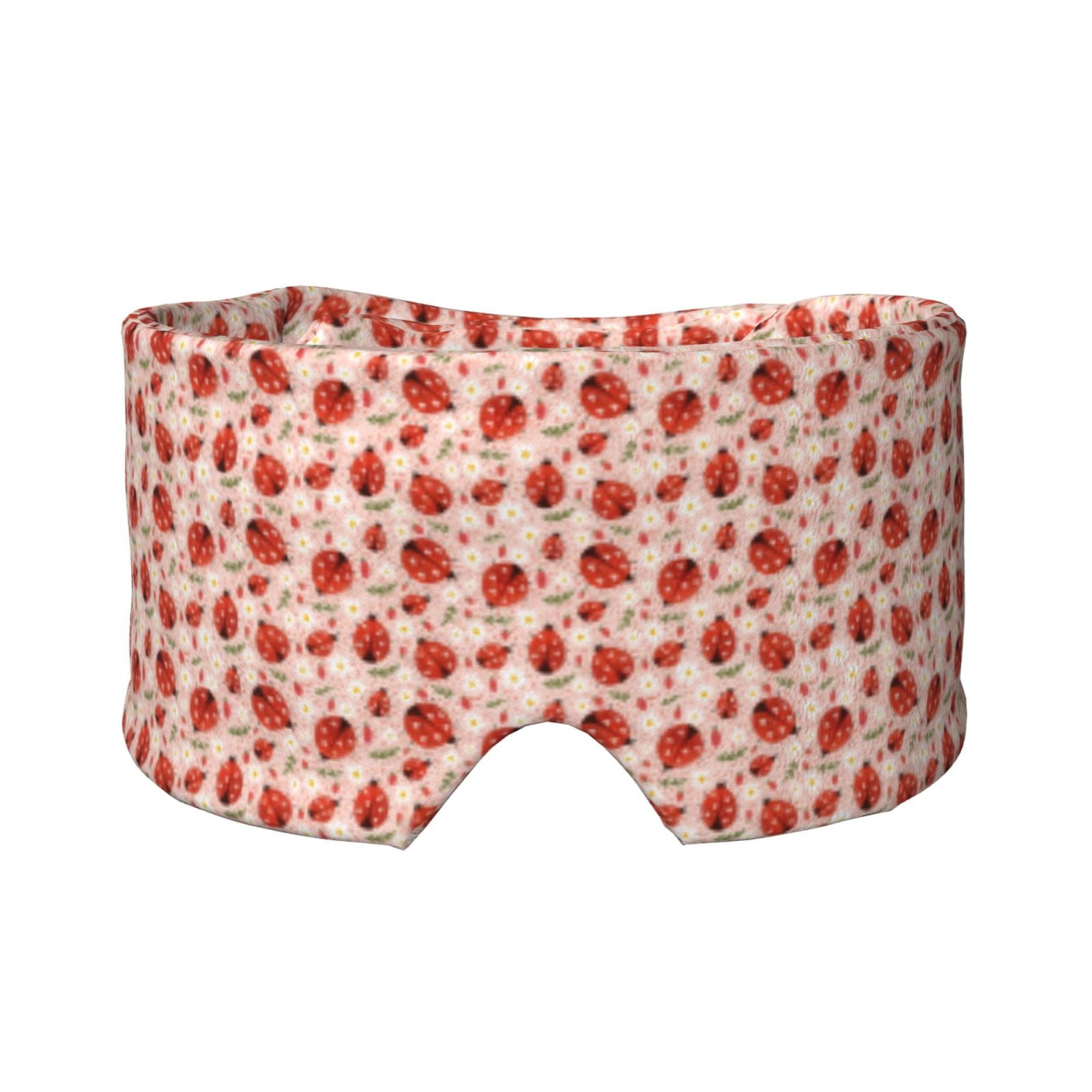 Wukai Ladybugs With Heart Spots Print Sleep Mask - Eye Mask for ...