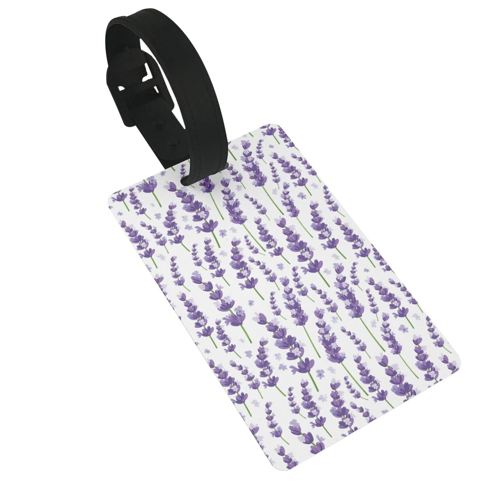 Wukai Lavender Flowers Stylish and Durable Travel Luggage Tags ...