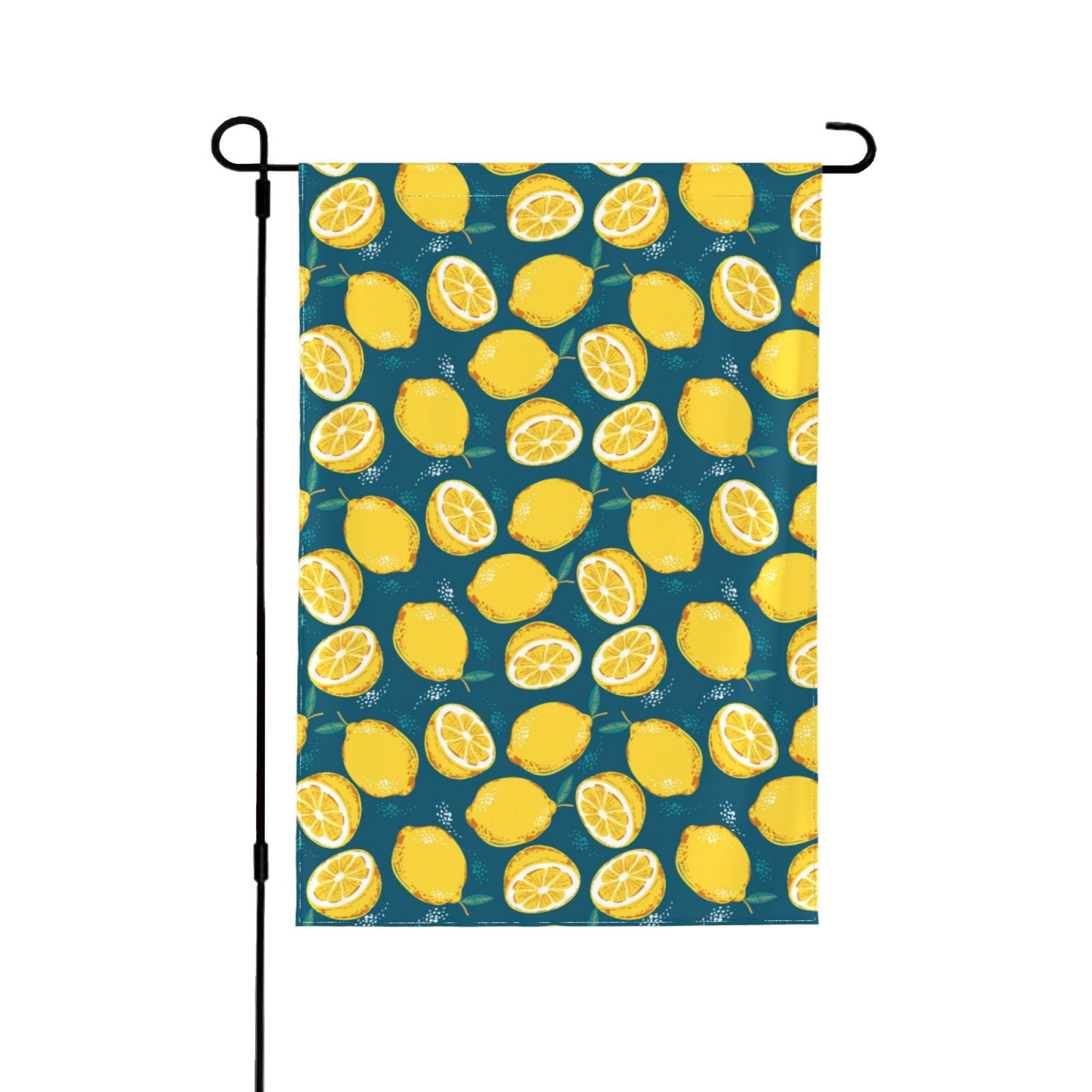 Wukai Lemon Garden Flags Double Sided Welcome Garden Yard House Flags ...