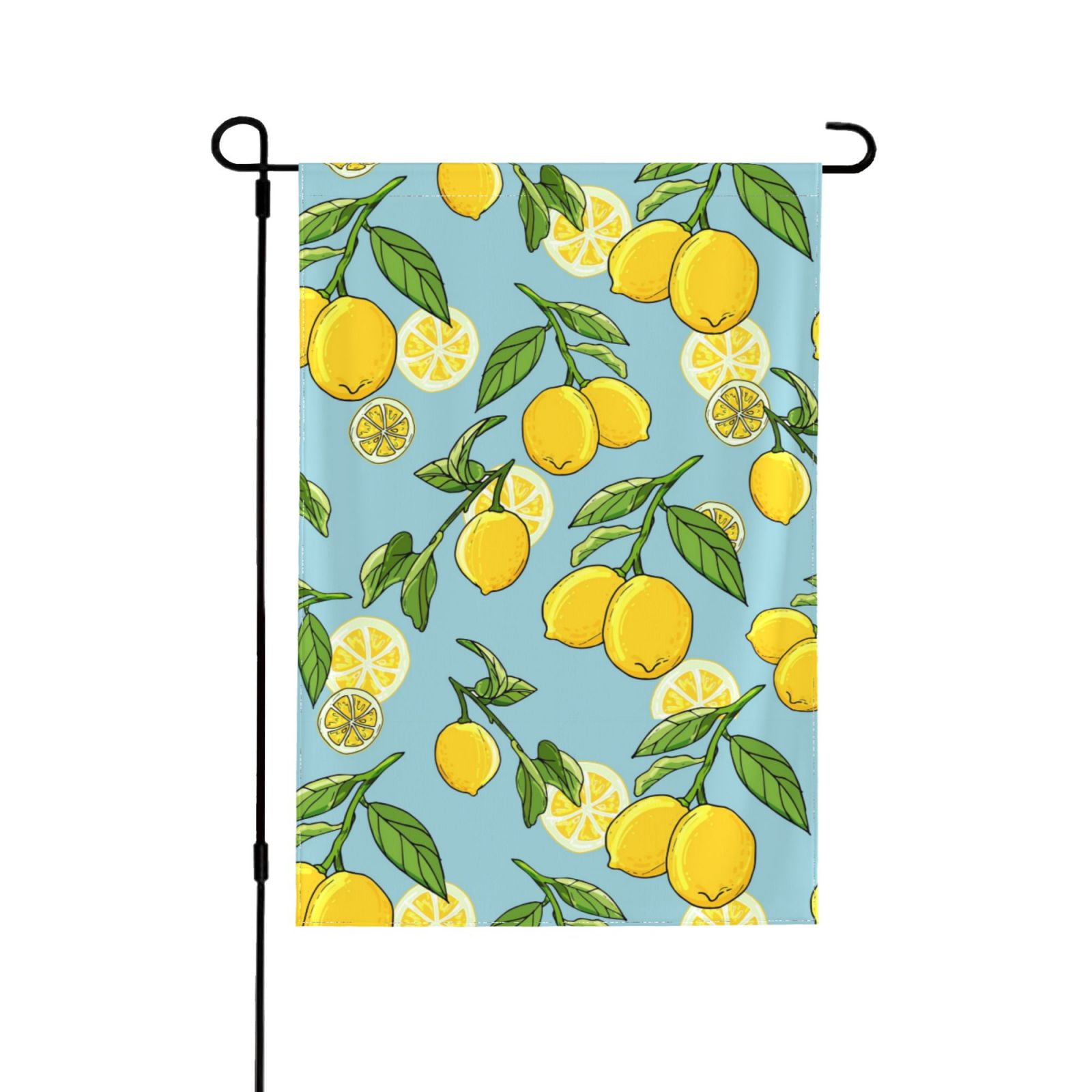 Wukai Lemon Garden Flags Double Sided Welcome Garden Yard House Flags ...