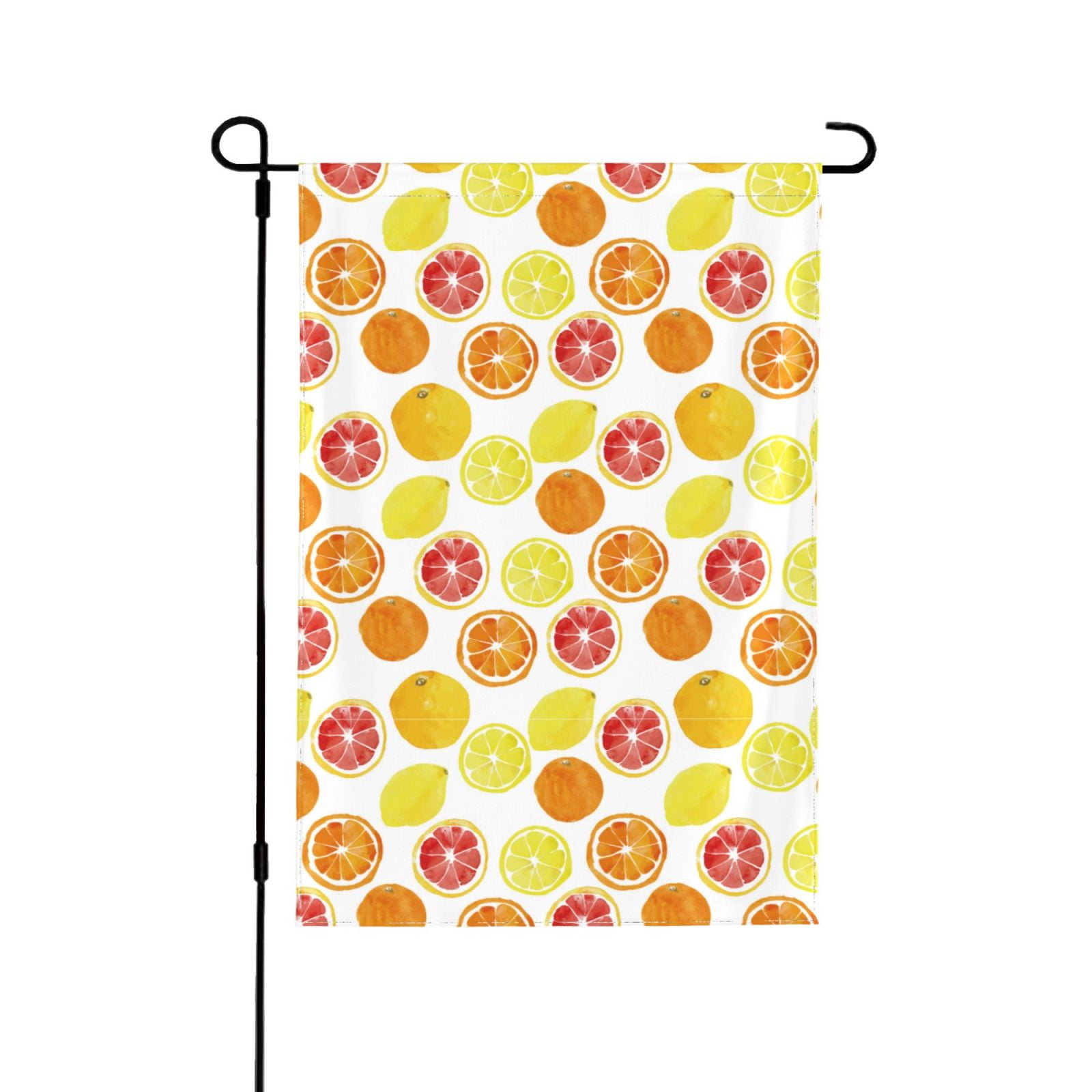 Wukai Lemon Orange Garden Flags Double Sided Welcome Garden Yard House ...