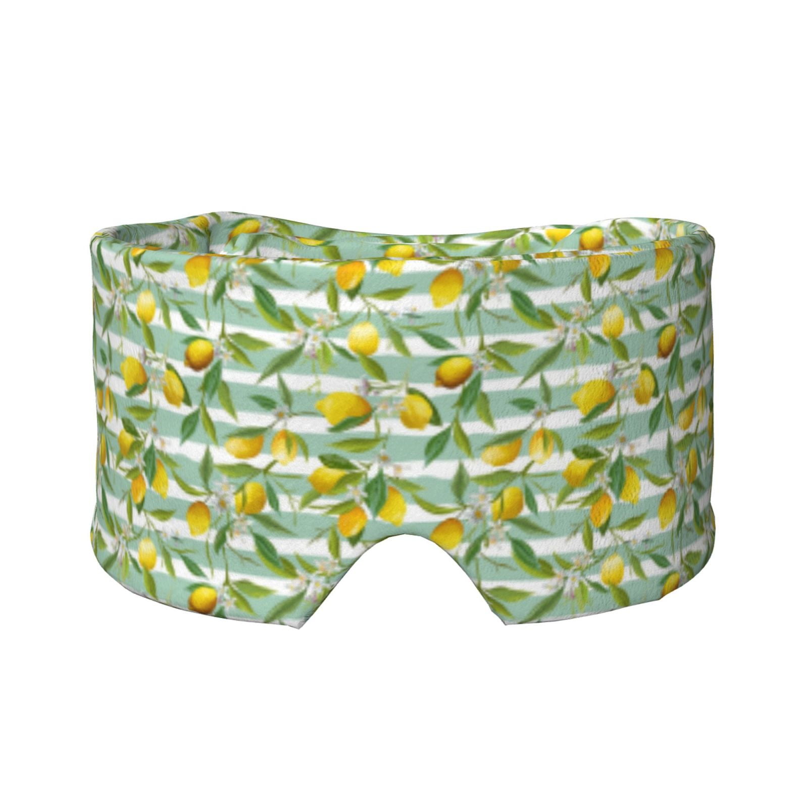 Wukai Lemon Print Sleep Mask - Eye Mask for Sleeping, Ultra Soft and ...