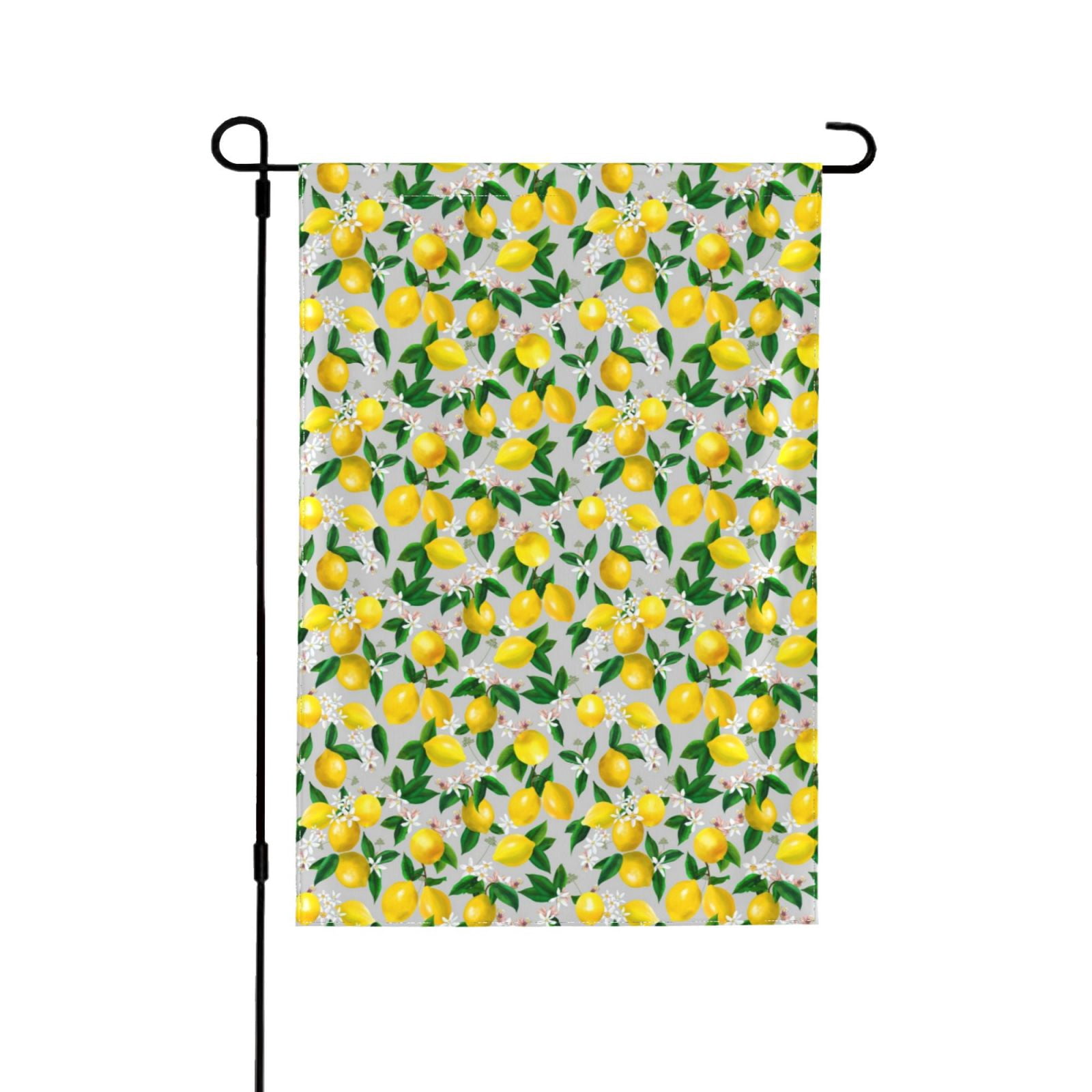 Wukai Lemon1 Garden Flags Double Sided Welcome Garden Yard House Flags ...