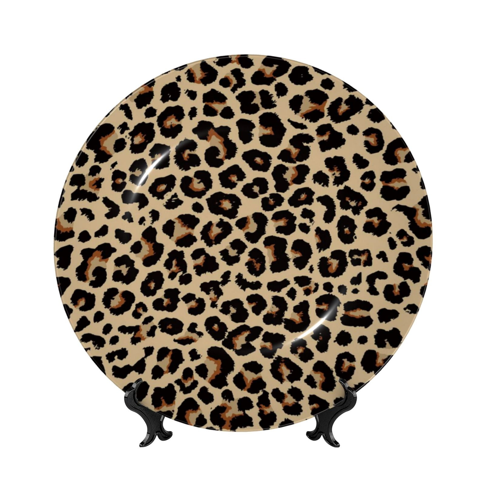 Wukai Leopard Print-1 Print Decorative Plate for Display,Bone China ...
