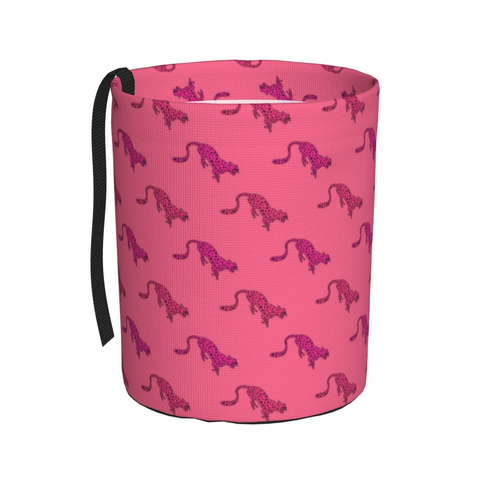 Wukai Leopard Print Print Car Trash Can - Easy to Clean Hanging Garbage ...