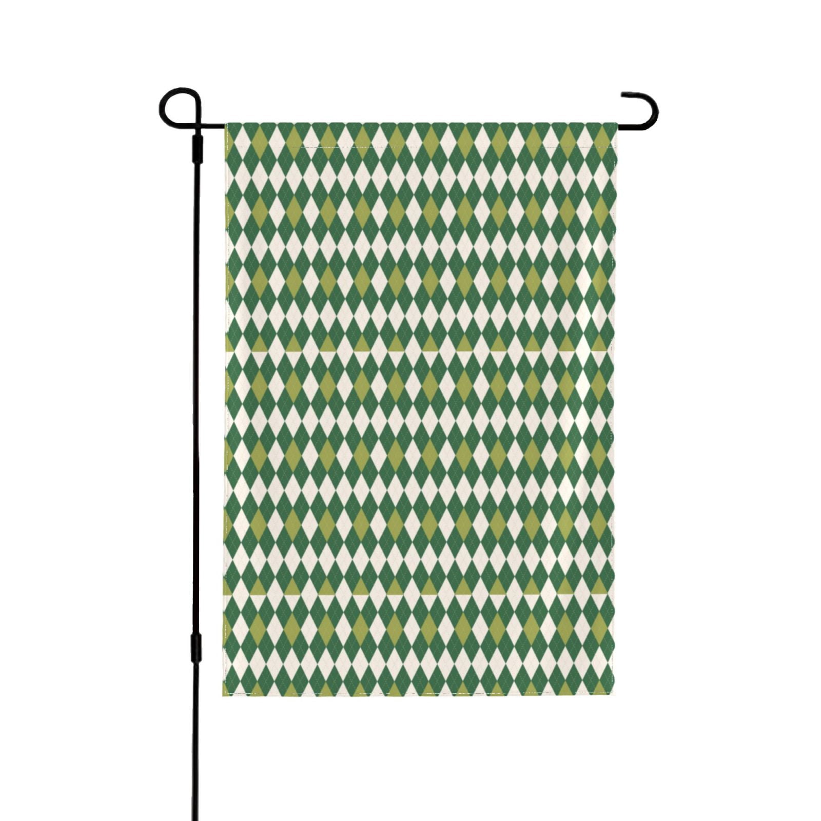 Wukai Light Green Squares Garden Flags Double Sided Welcome Garden Yard ...