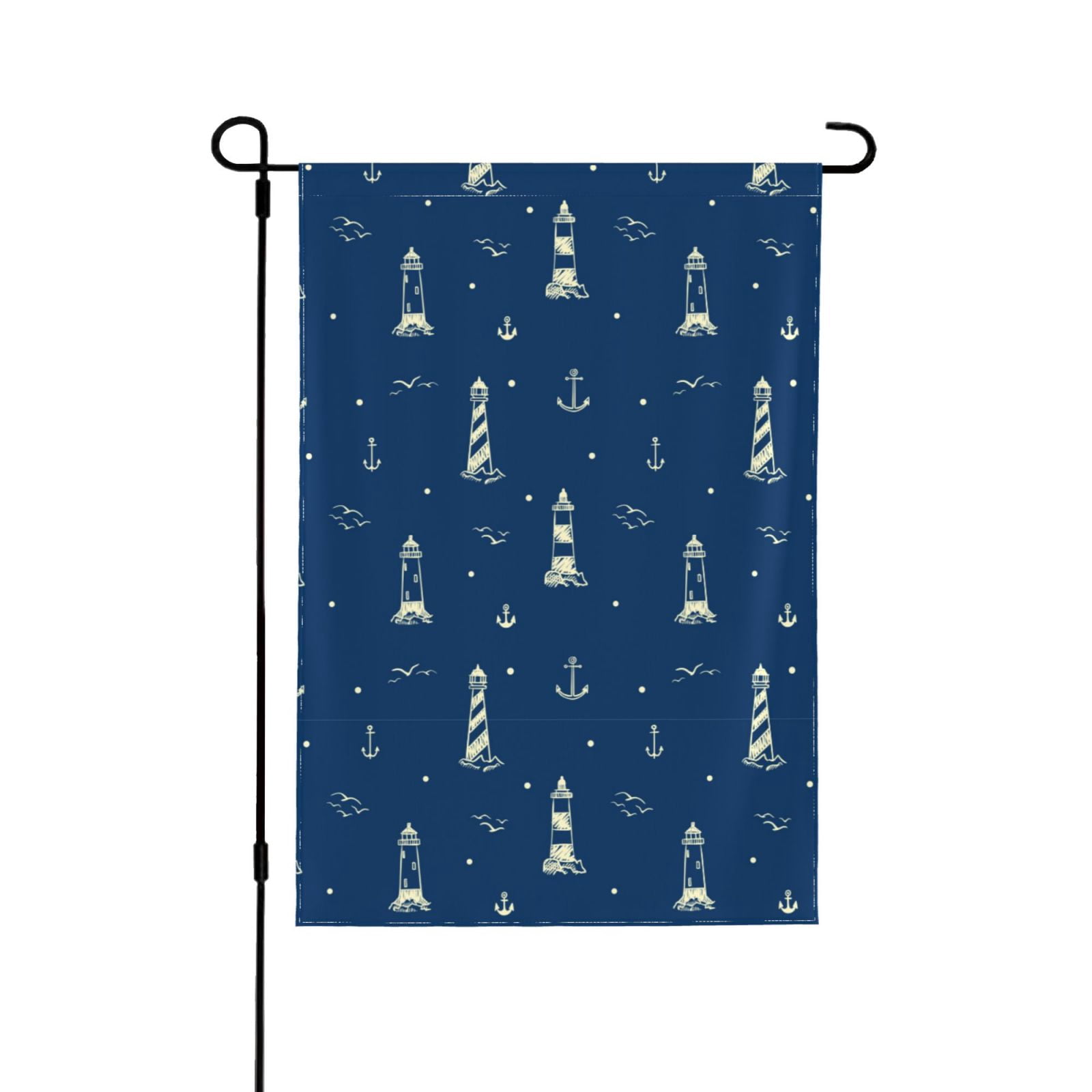 Wukai Lighthouses and Anchors Garden Flags Double Sided Welcome Garden ...