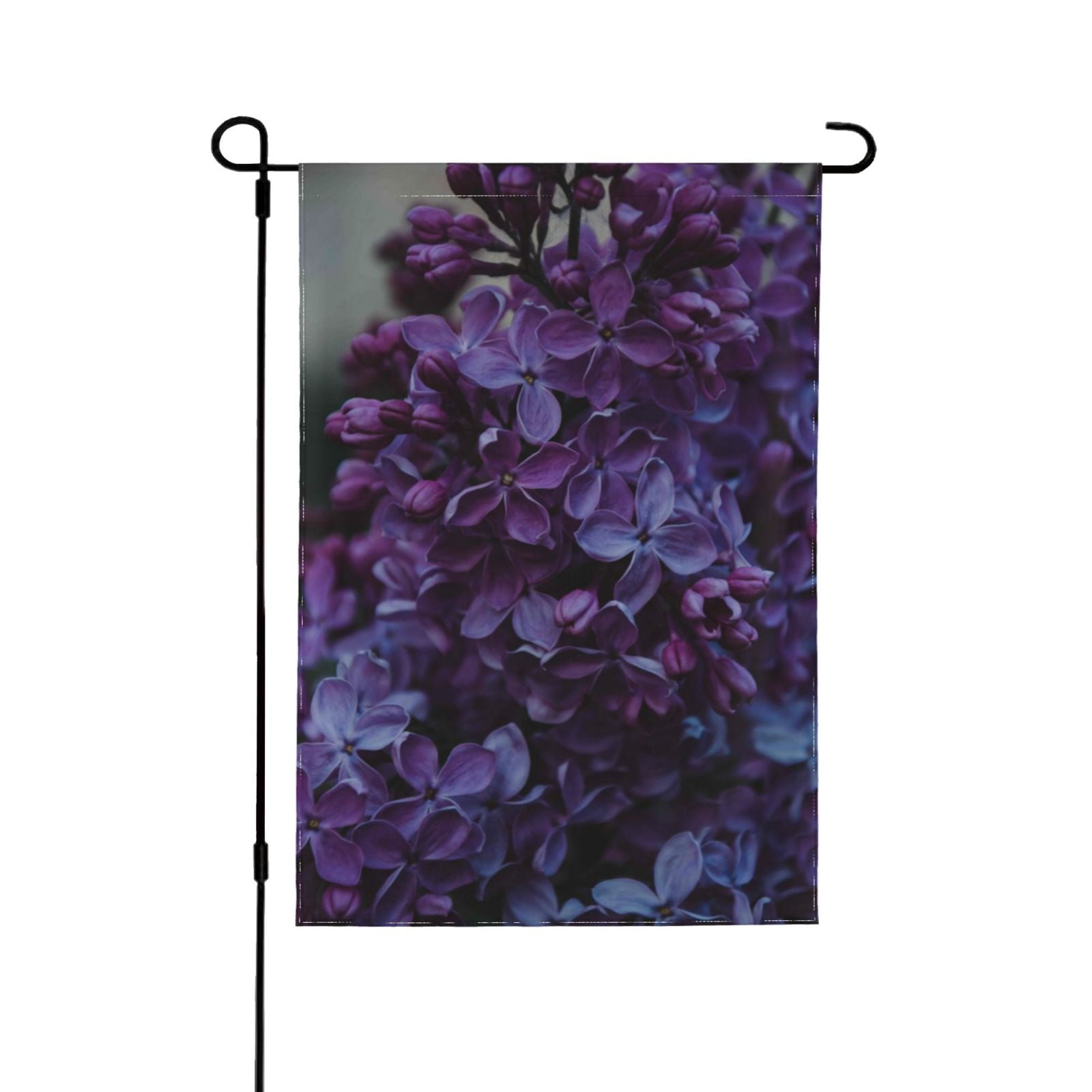 Wukai Lilac Garden Flags Double Sided Welcome Garden Yard House Flags ...
