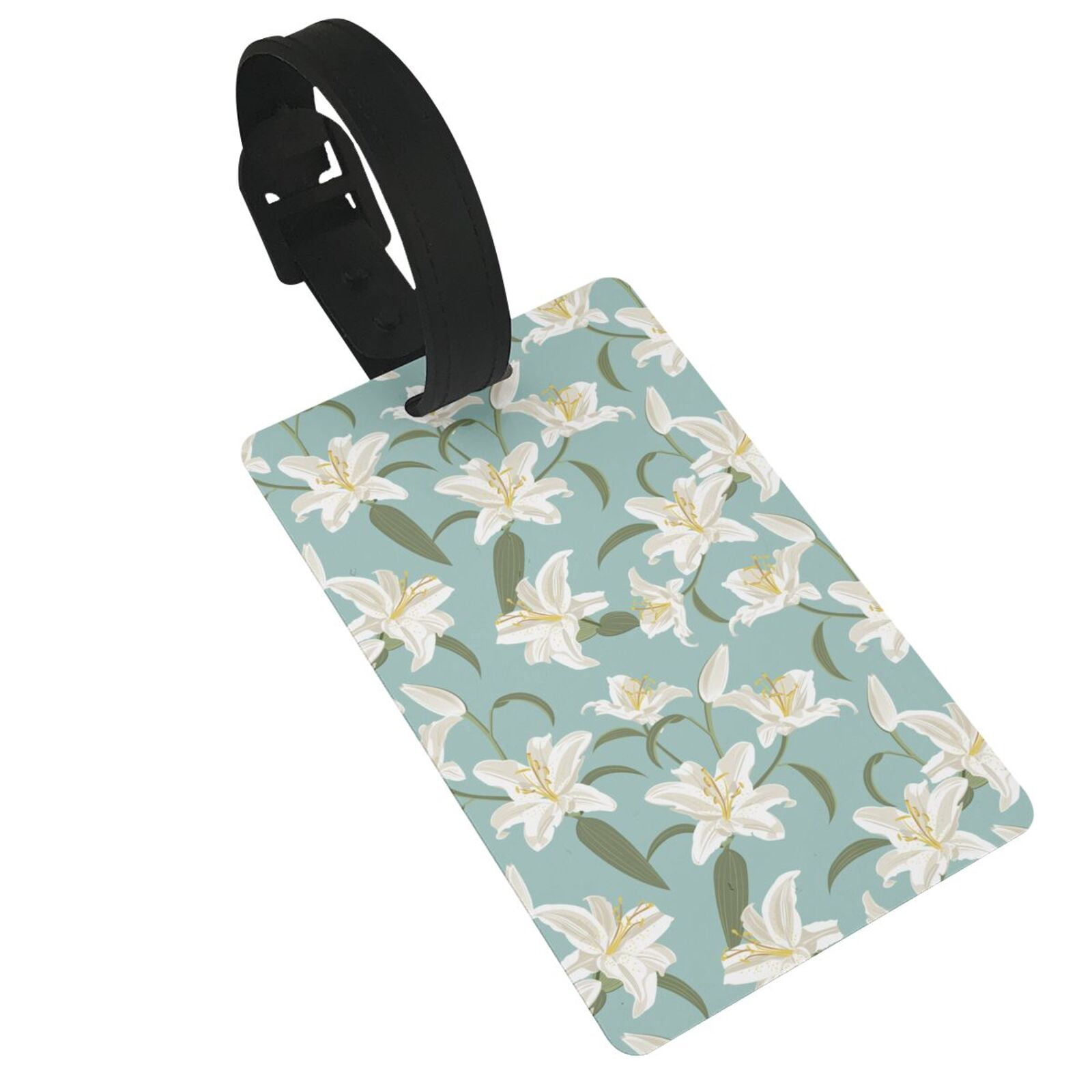 Wukai Lilies Flowers Stylish and Durable Travel Luggage Tags ...