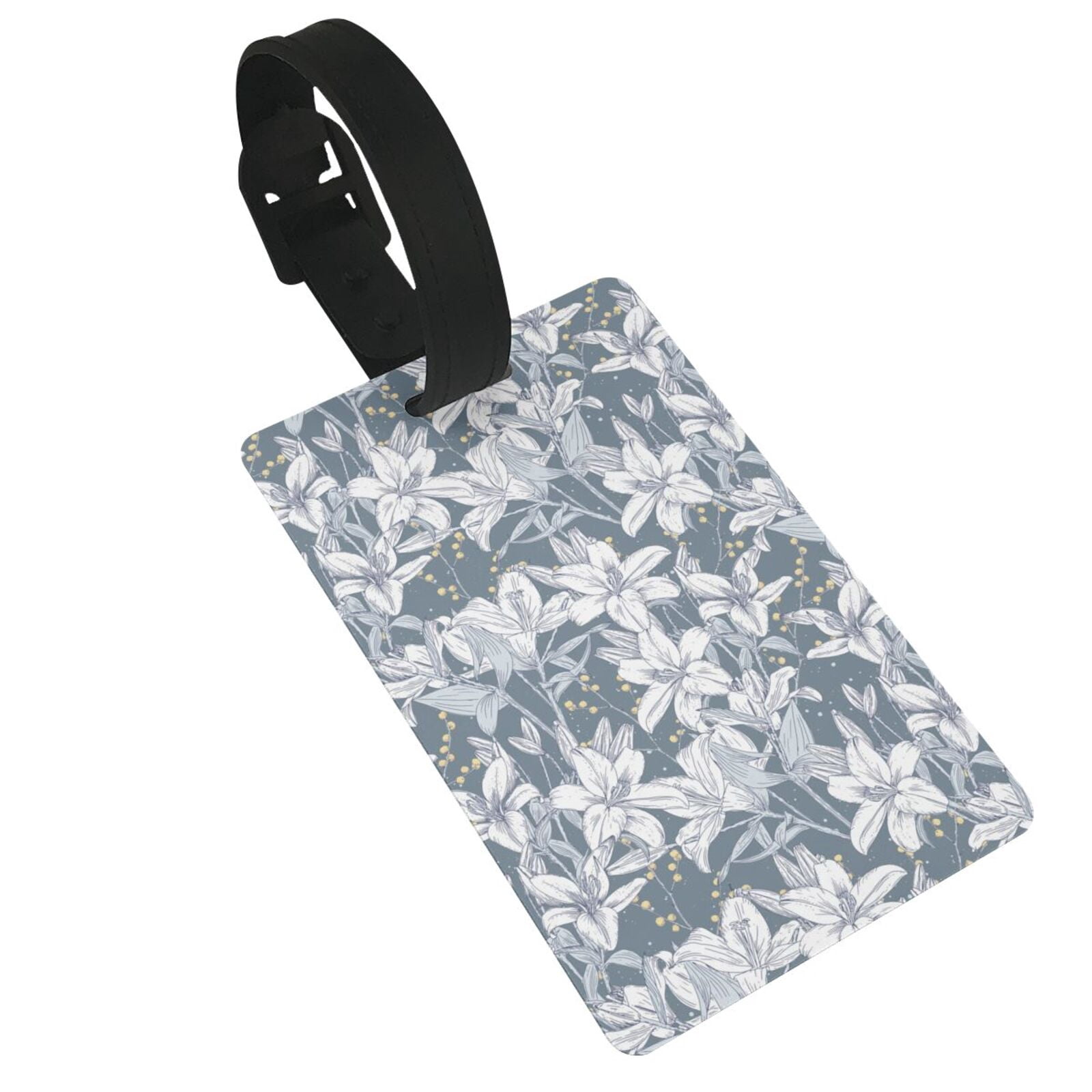 Wukai Lilies Flowers Stylish and Durable Travel Luggage Tags ...