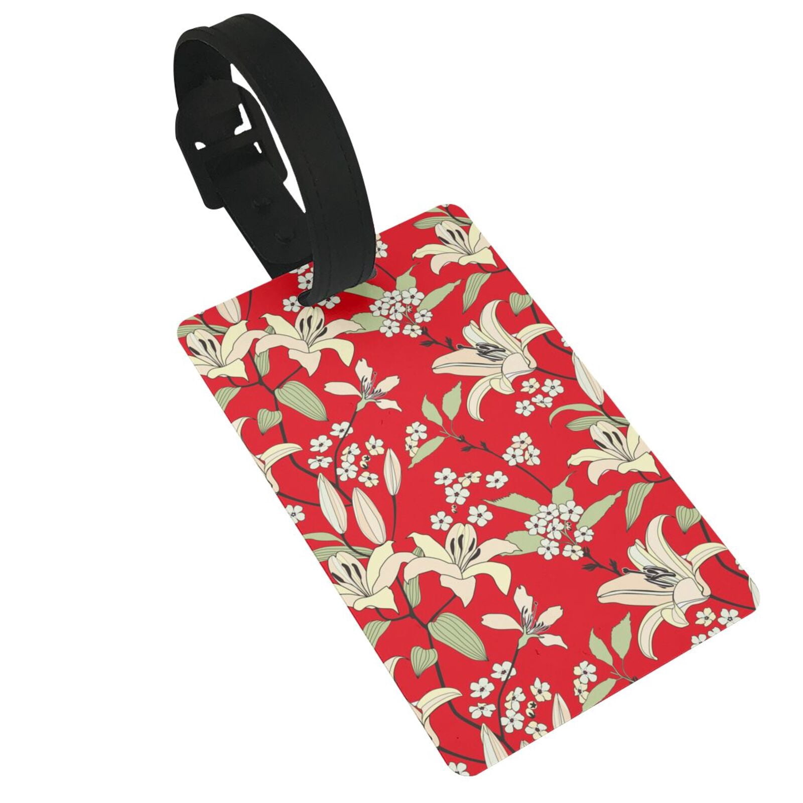 Wukai Lilies Flowers Stylish and Durable Travel Luggage Tags ...