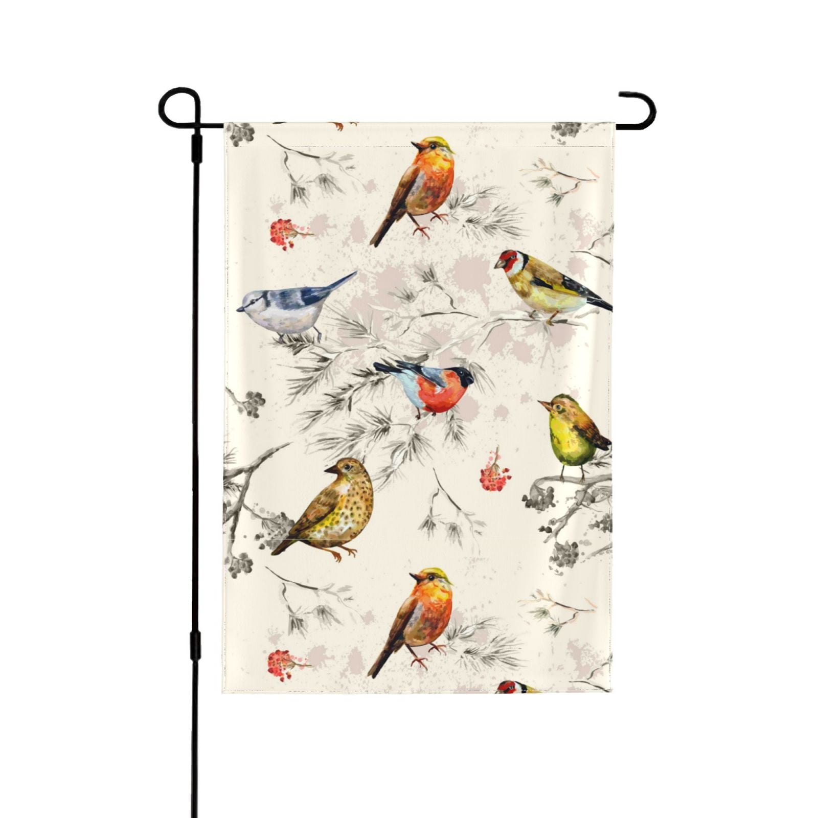 Wukai Little Birds Garden Flags Double Sided Welcome Garden Yard House ...