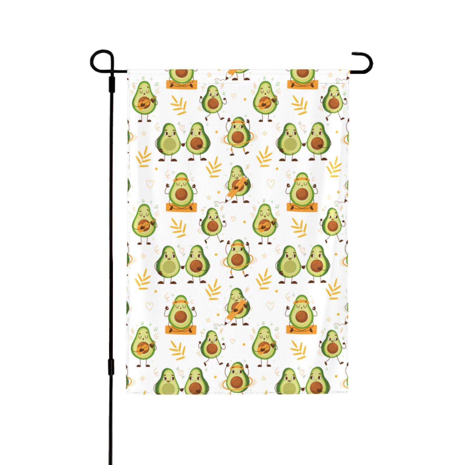 Wukai Lovely Avocado Garden Flags Double Sided Welcome Garden Yard ...