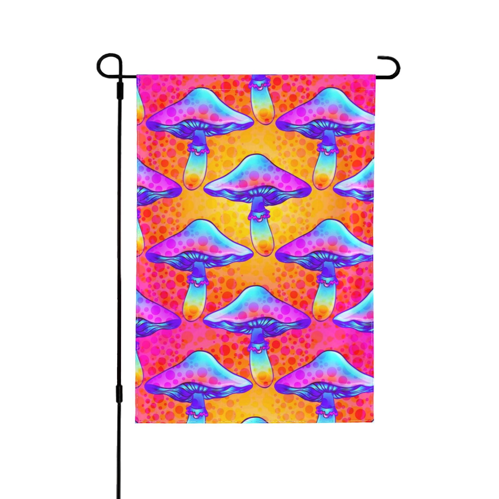 Wukai Magic Mushrooms Garden Flags Double Sided Welcome Garden Yard ...