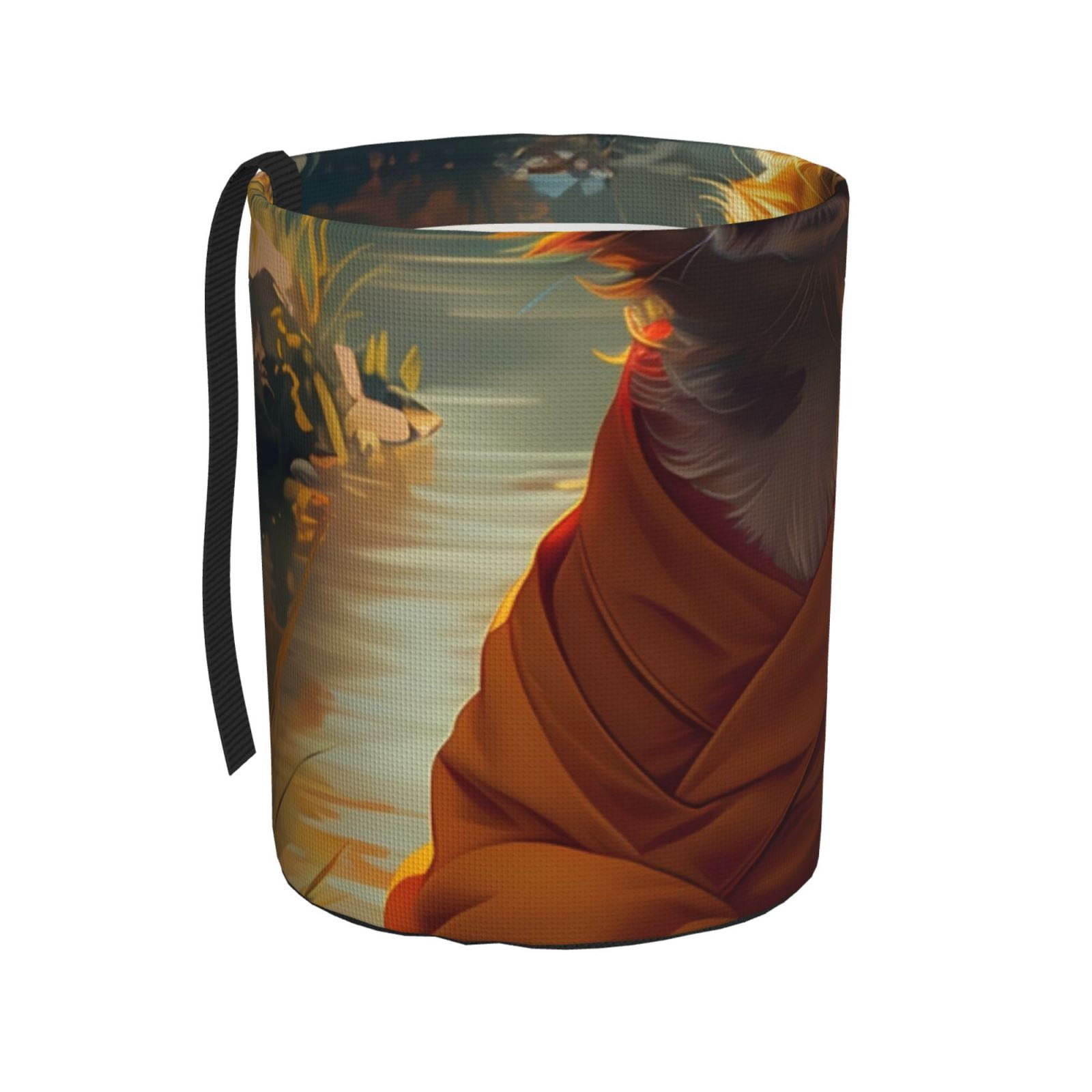 Wukai Maple Leaf Meditating Chihuahua Print Car Trash Can - Easy to ...