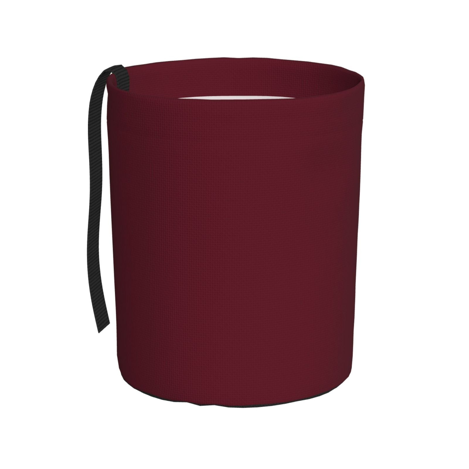 Wukai Maroon Print Car Trash Can - Easy to Clean Hanging Garbage Bin ...