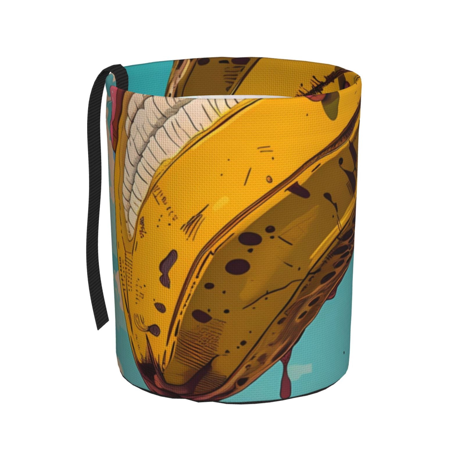 Wukai Melting Banana Fantasy Print Car Trash Can - Easy to Clean ...