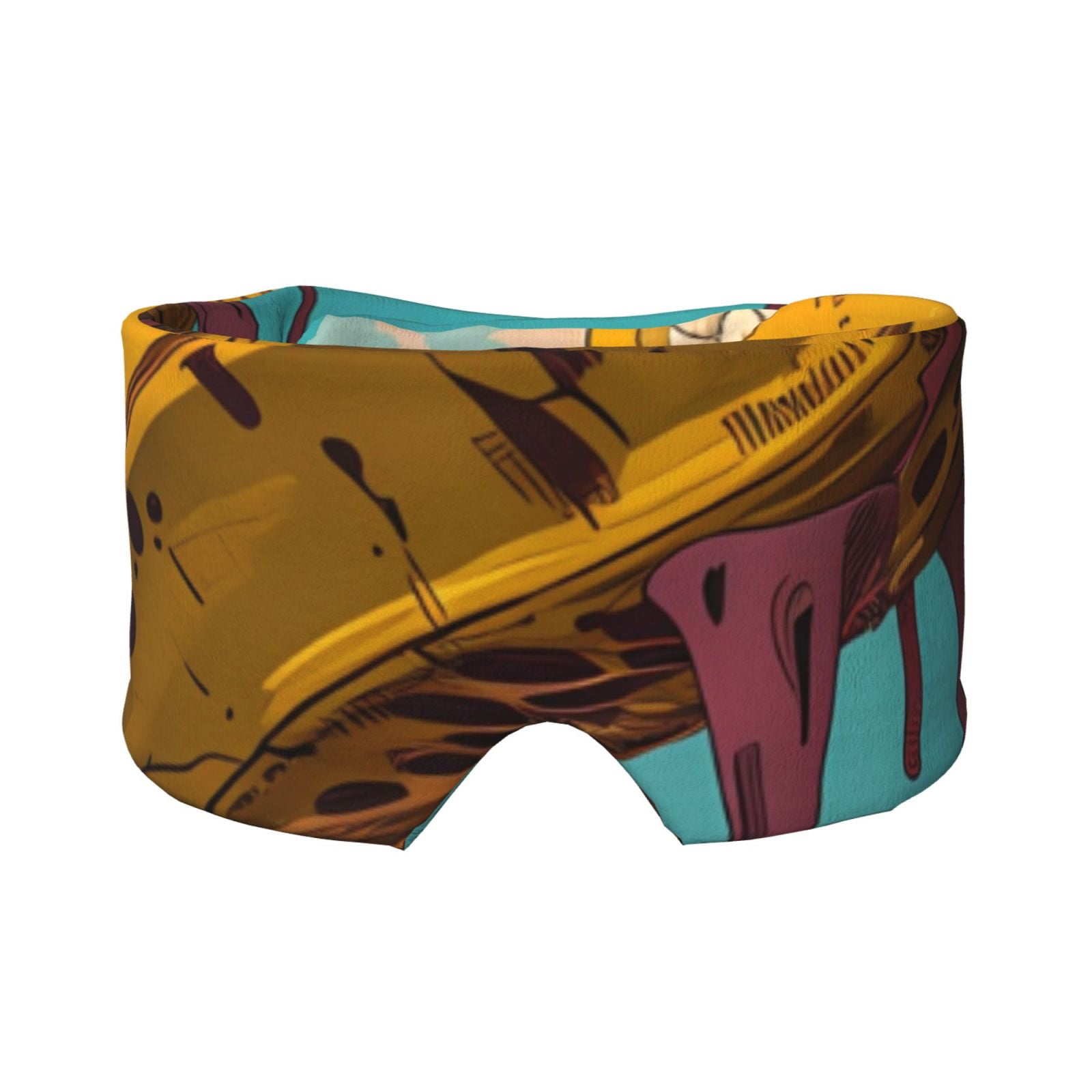 Wukai Melting Banana Fantasy Print Sleep Mask - Eye Mask for Sleeping ...