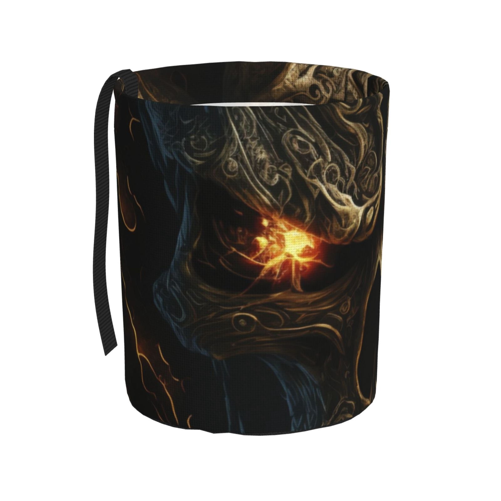 Wukai Metal Evil Skull Print Car Trash Can - Easy to Clean Hanging ...