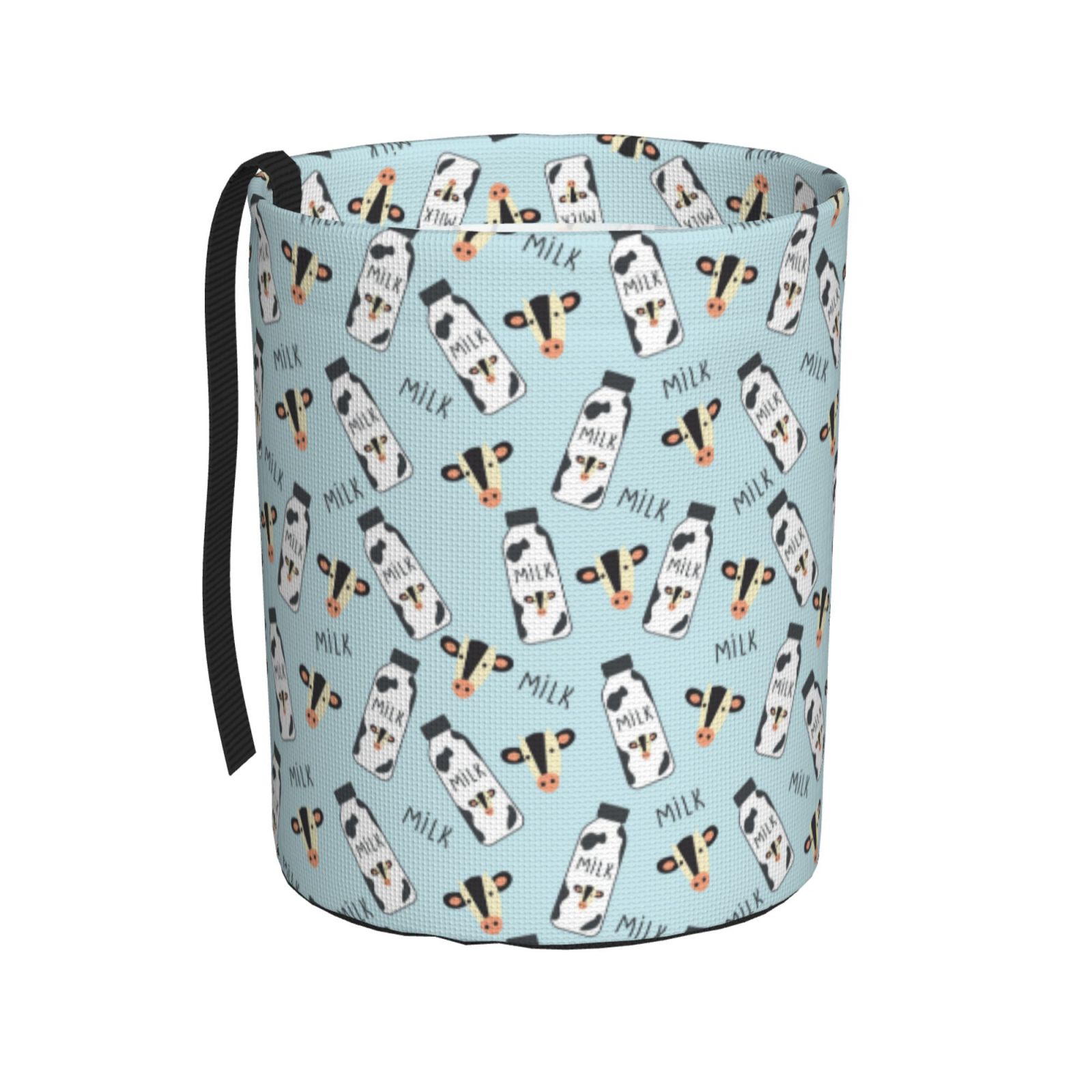 Wukai Milk Bottles And Cow Head Print Car Trash Can - Easy to Clean ...