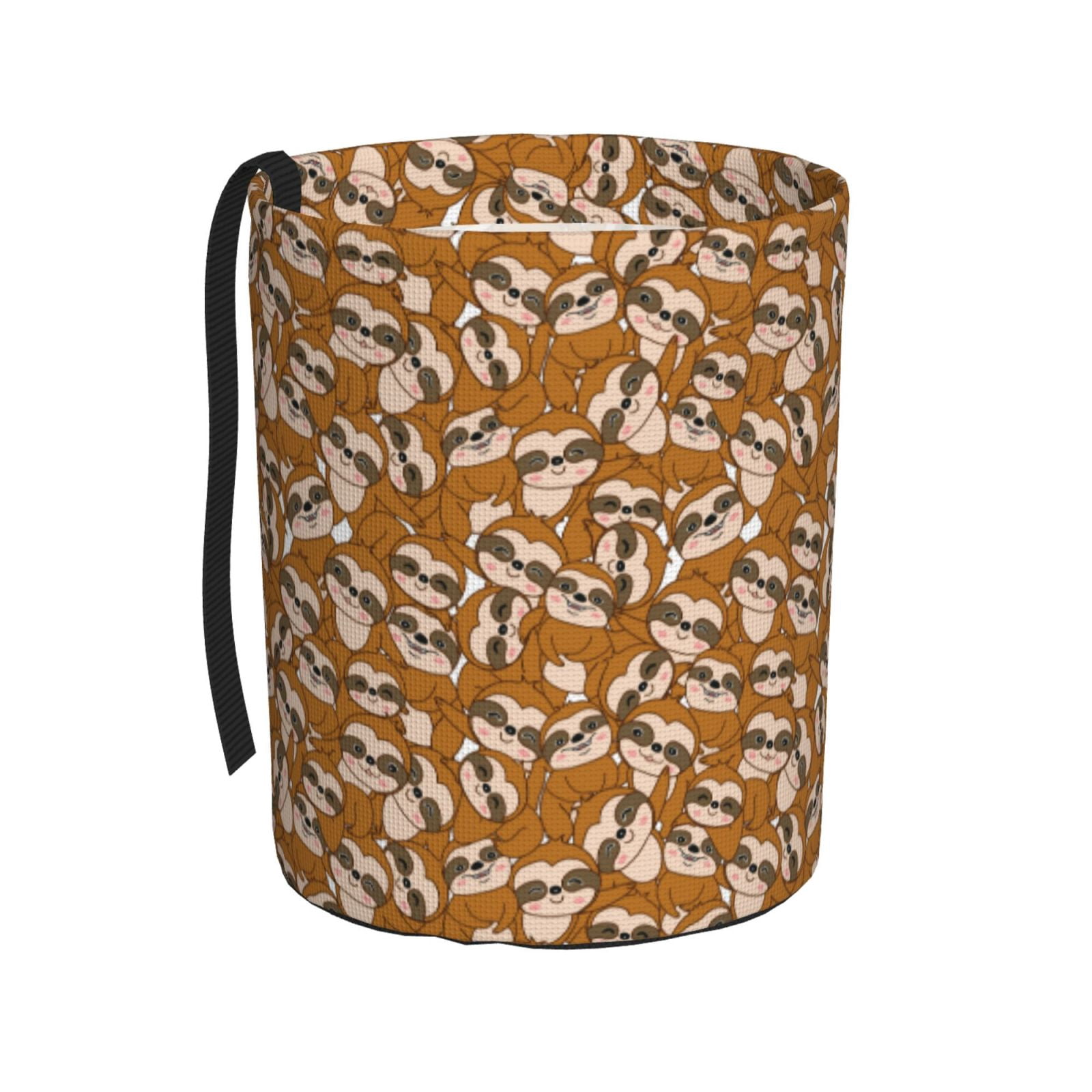 Wukai Monkey Sloth Print Car Trash Can - Easy to Clean Hanging Garbage ...