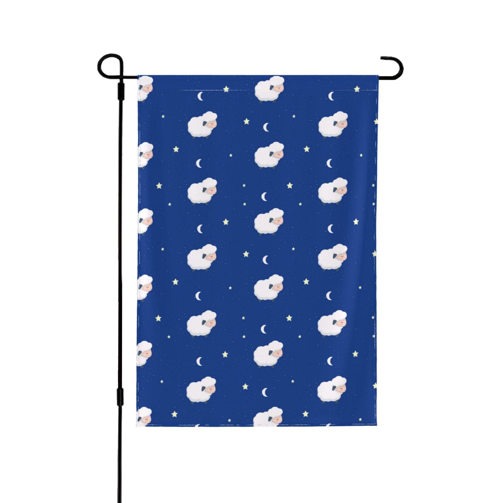 Wukai Moon Lamb Garden Flags Double Sided Welcome Garden Yard House ...