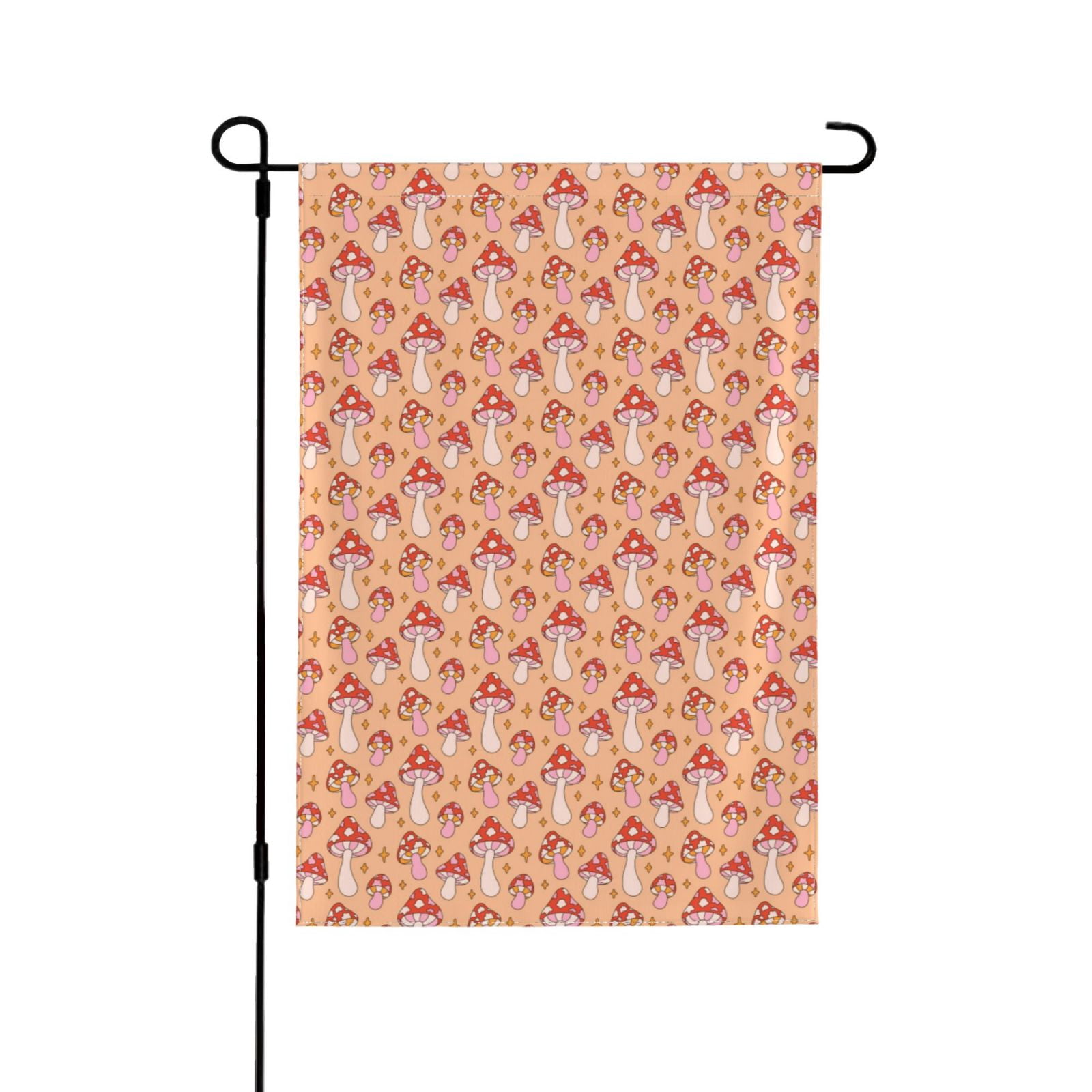 Wukai Mushroom Garden Flags Double Sided Welcome Garden Yard House ...