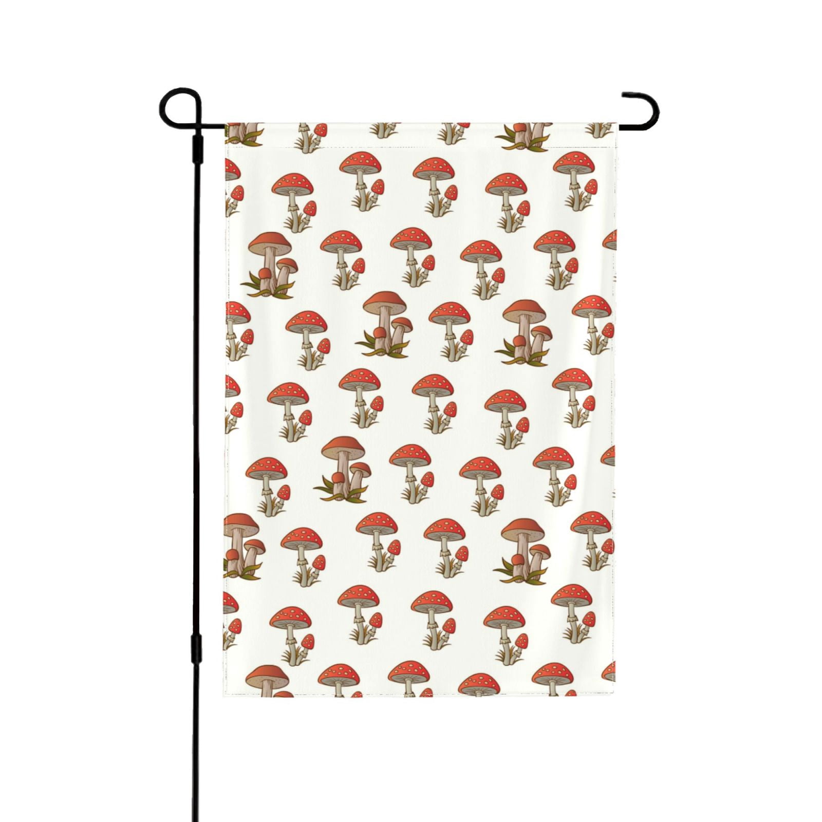Wukai Mushroom Garden Flags Double Sided Welcome Garden Yard House ...