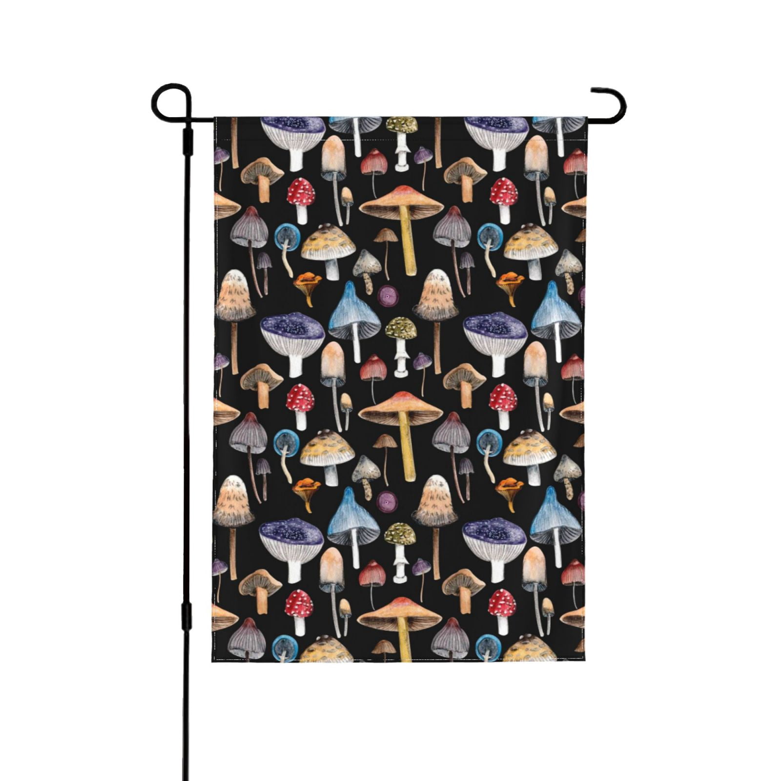 Wukai Mushrooms and Autumn Leaves Garden Flags Double Sided Welcome ...