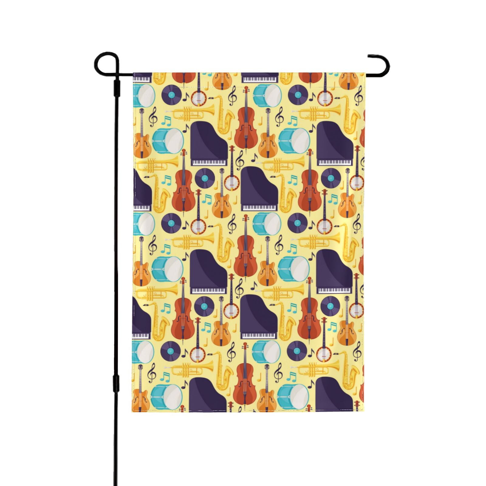 Wukai Musical Instruments Garden Flags Double Sided Welcome Garden Yard ...