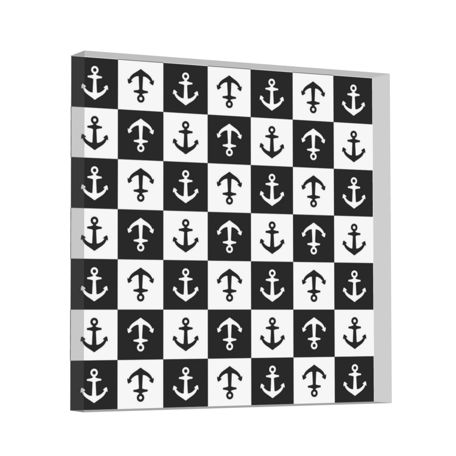 Wukai Nautical Anchors1 Print Elegant Acrylic Gift Decorations Perfect ...