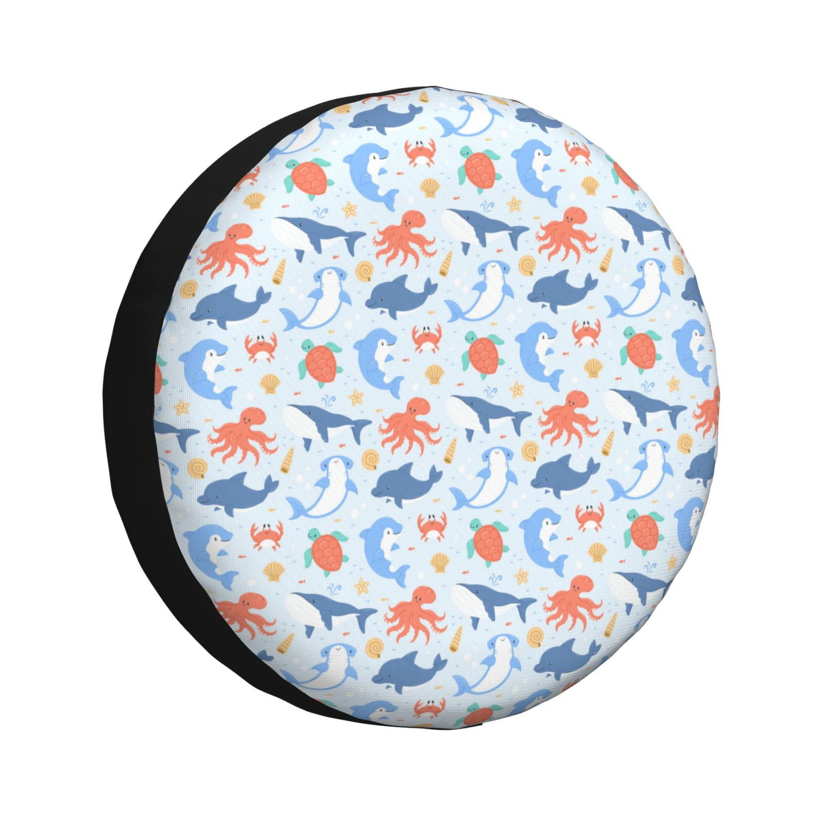 Wukai Ocean animals Print Spare Tire Cover for RV Trailer,Waterproof ...