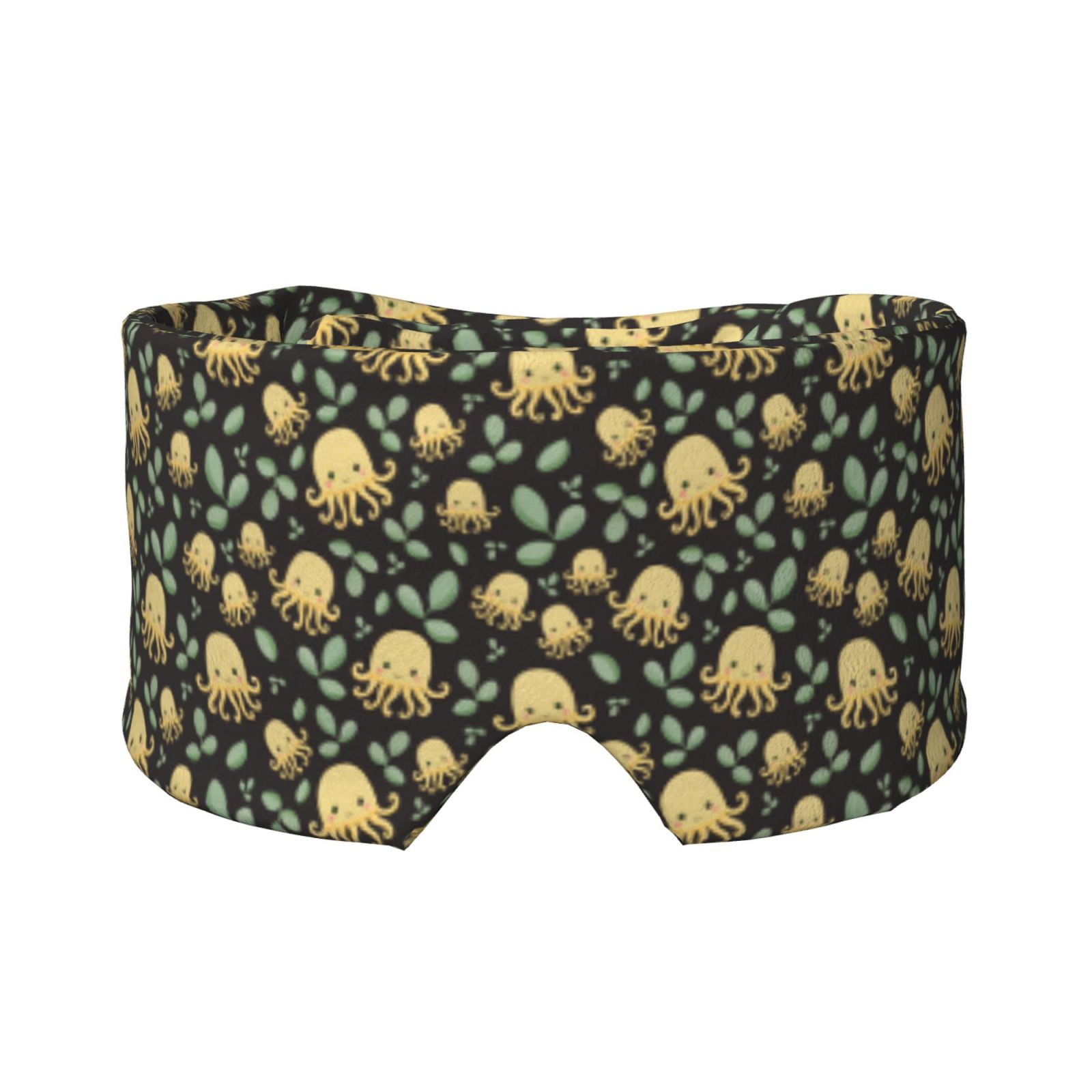 Wukai Octopuses And Leaves Print Sleep Mask - Eye Mask for Sleeping ...