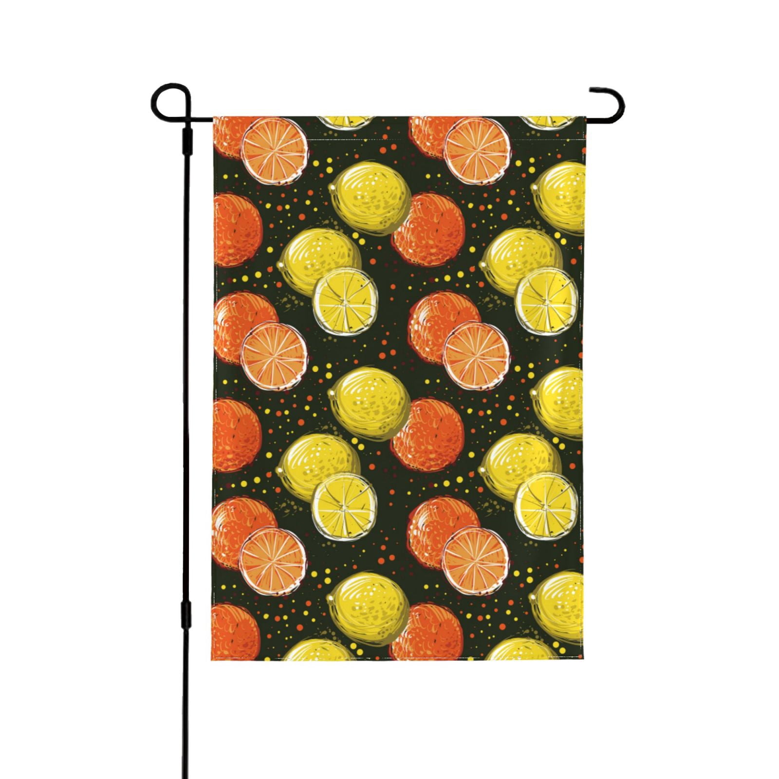 Wukai Orange Lemon Garden Flags Double Sided Welcome Garden Yard House ...