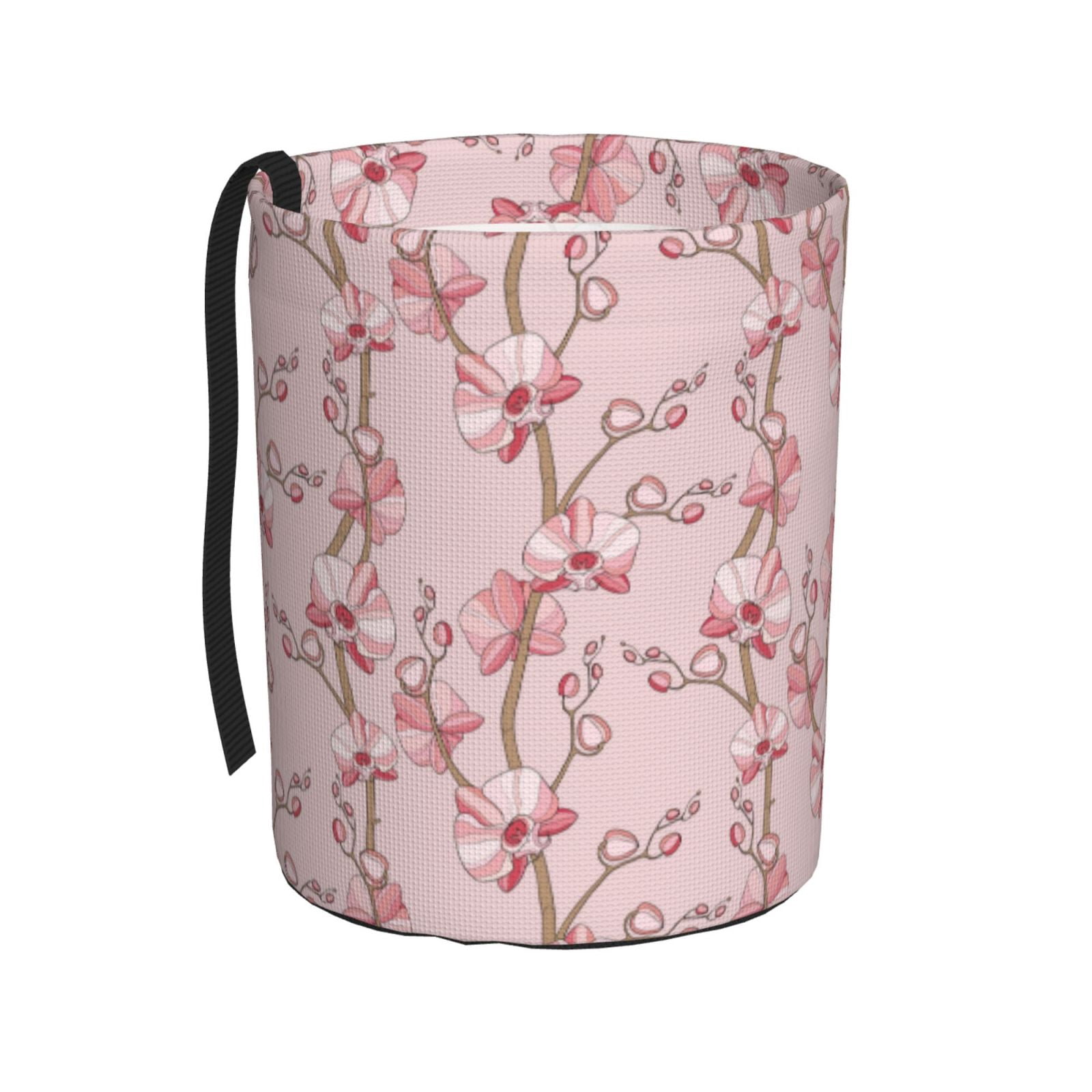Wukai Orchids Flowers Print Car Trash Can - Easy to Clean Hanging ...