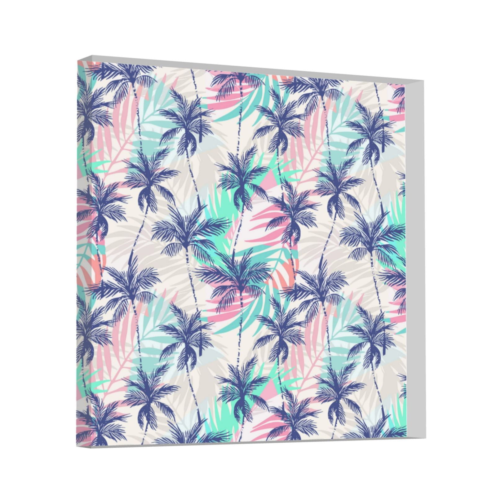 Wukai Palm Leaves Print Elegant Acrylic Gift Decorations Perfect for ...