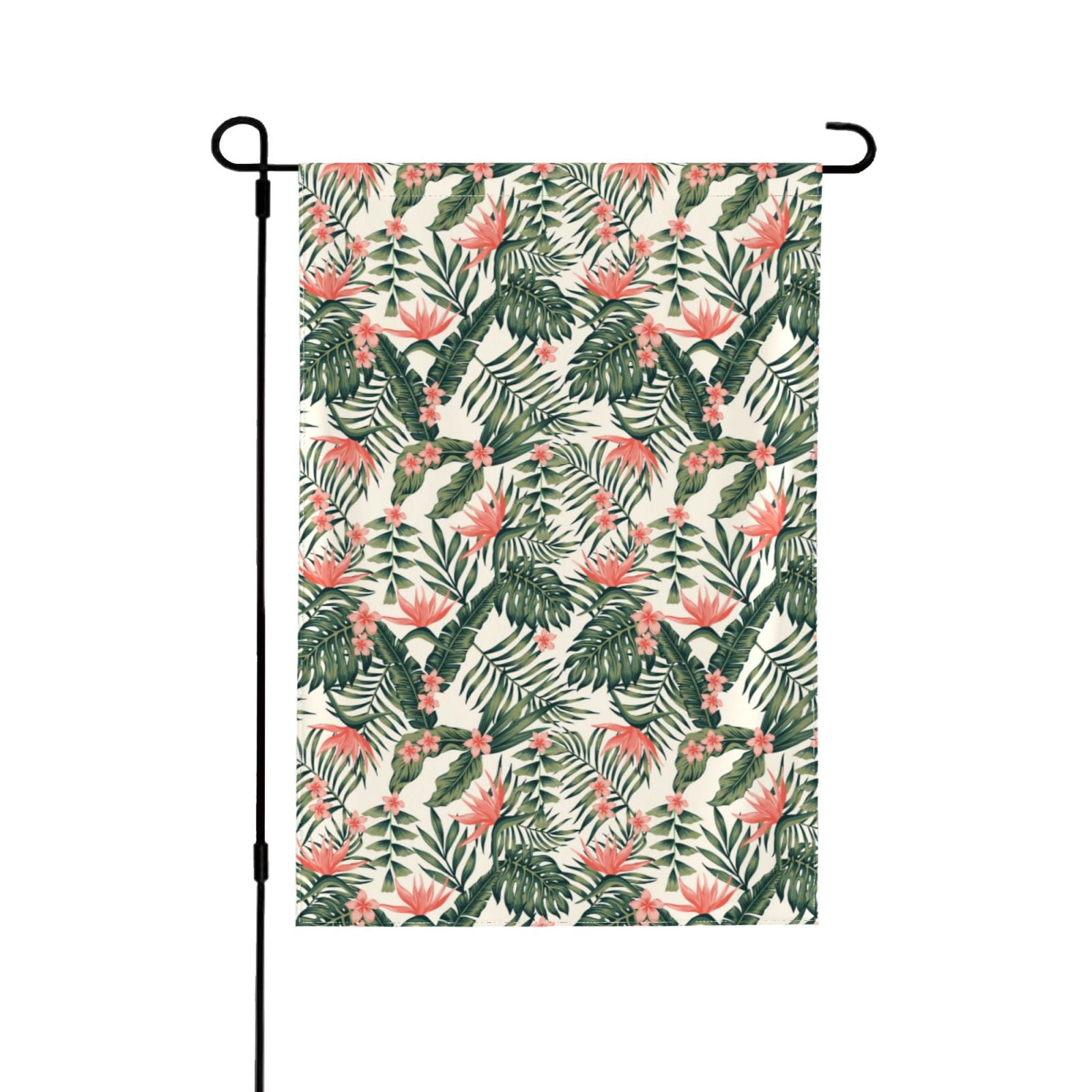 Wukai Palm Trees and Tropical Garden Flags Double Sided Welcome Garden Yard House Flags Outside ...