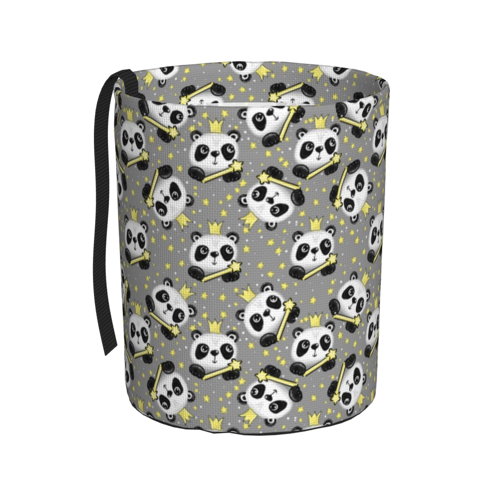 Wukai Panda With Crown And Stars Print Car Trash Can - Easy to Clean ...